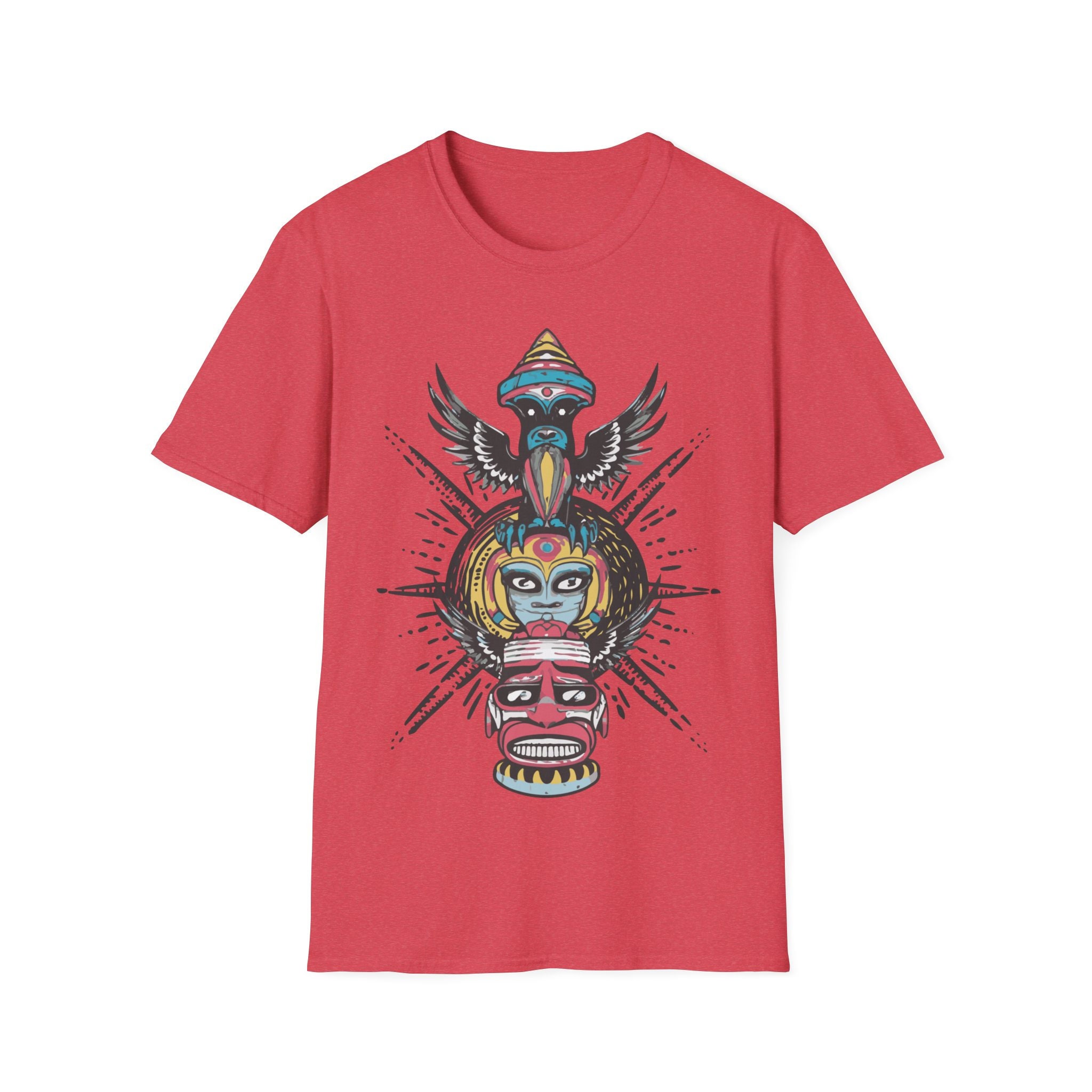 Totem Pagan Shirt, Aboriginal Totem Symbol Shirt, Totem Face Shirt ...