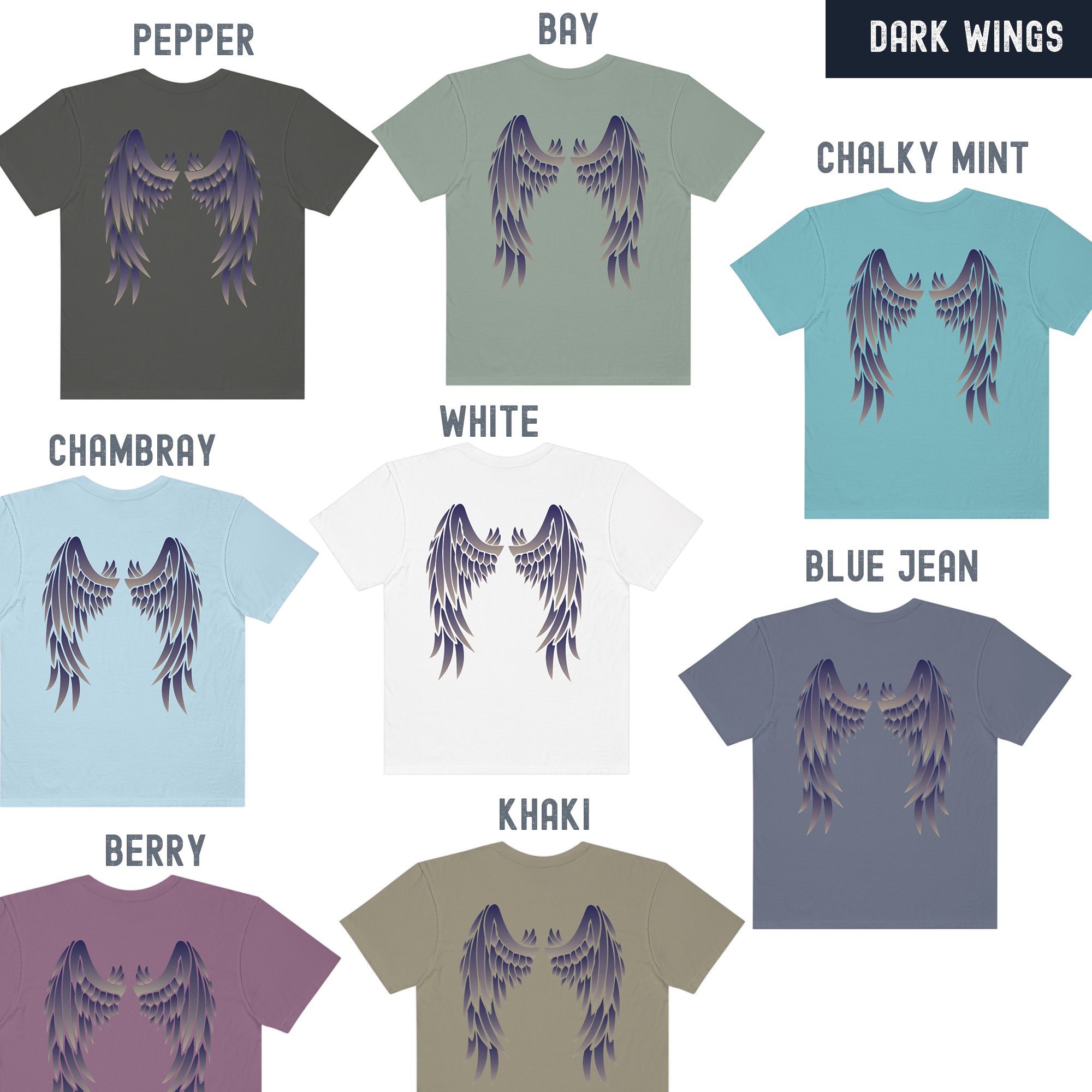 ANGEL WINGS SHIRT, Wings Shirt, Angel Wings Tee, Comfort Colors Angel ...