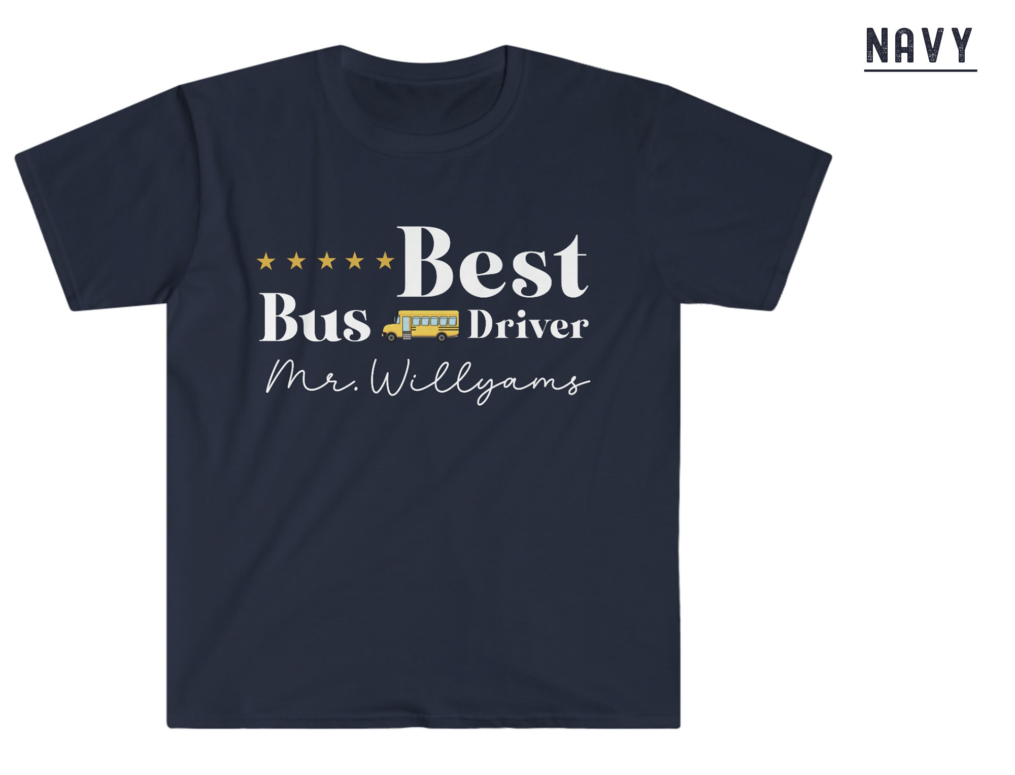 School Bus Driver T-shirt, Custom Name Best Bus Driver Gift, Bus Driver ...