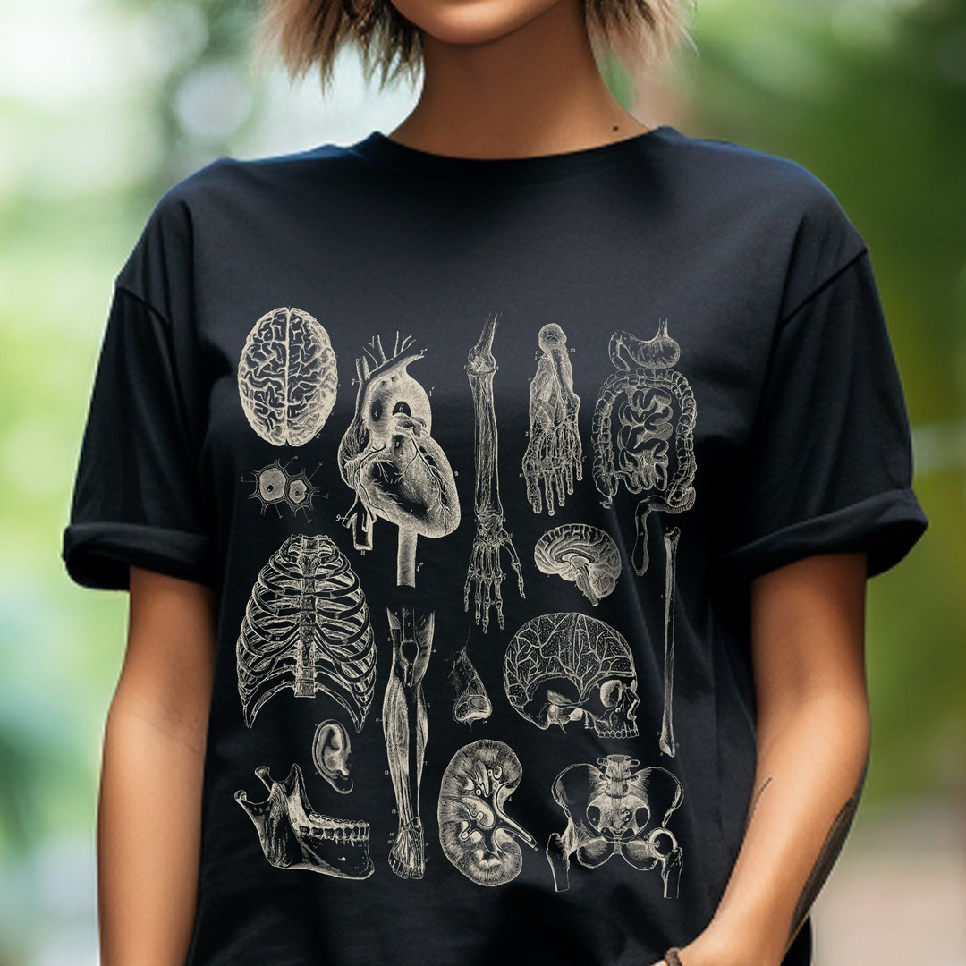 Anatomy Human Bones Shirt, Gift for Medical Students, Doctors Nurses ...