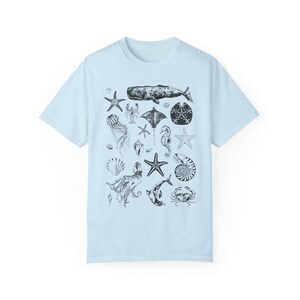 Antique Sea Creature Shirt, Vintage Marine Life Comfort Colors T-shirt ...