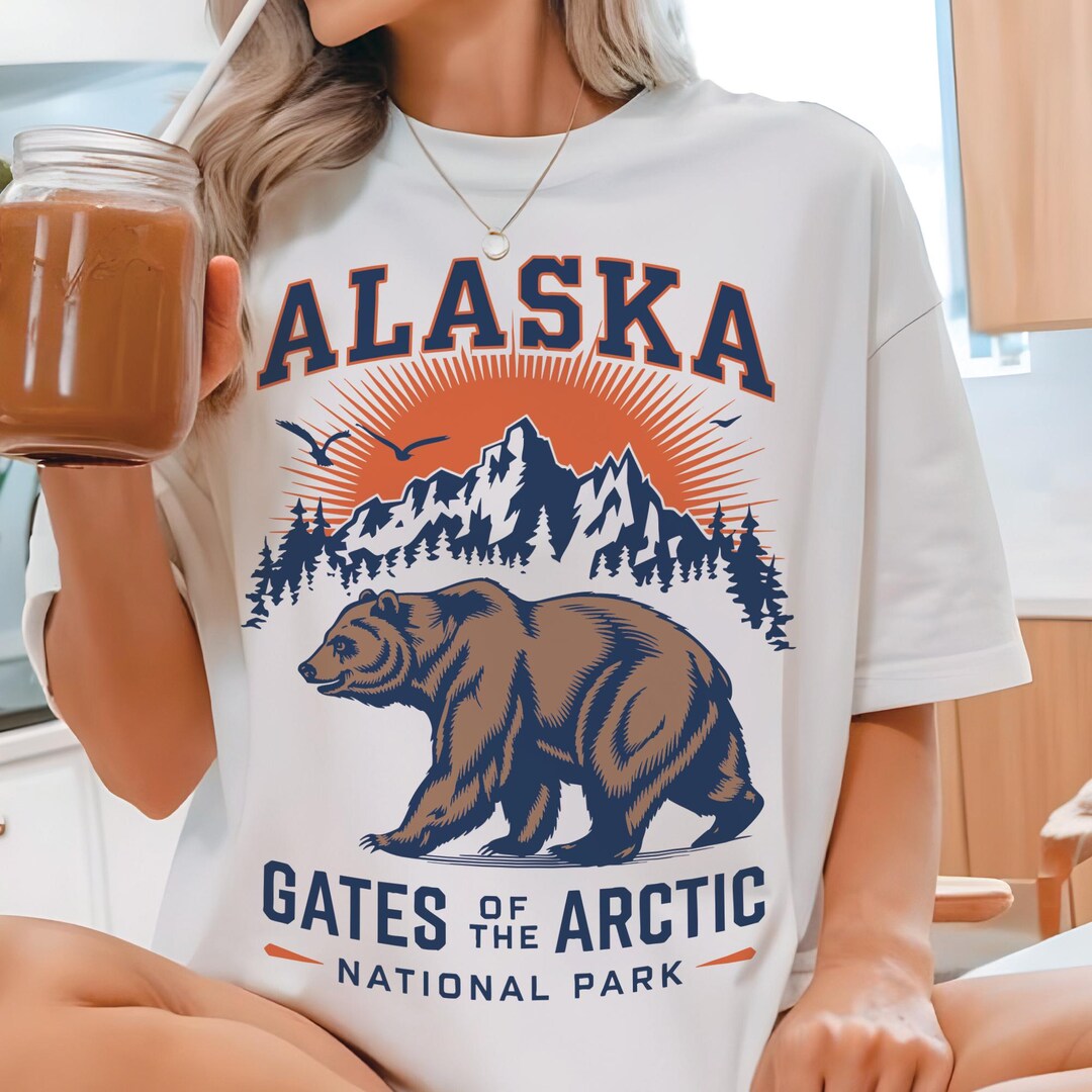 Alaska Arctic National Park T-shirt: Retro Travel Souvenir - Etsy