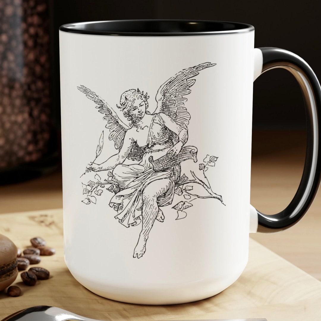 Angel Vintage Style Mug Angelic Inspiration Art Gift Vintage - Etsy