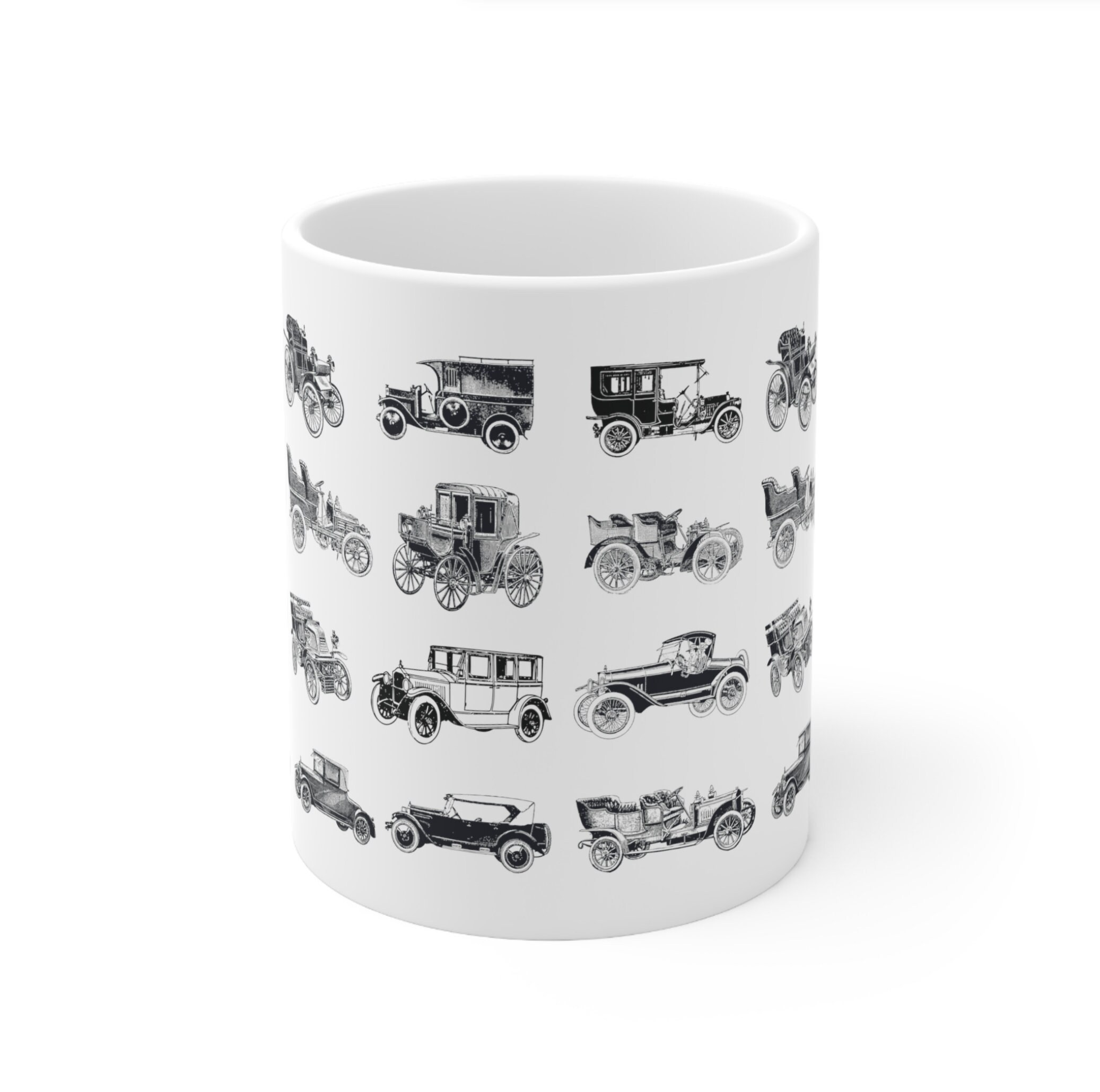 Vintage Car Mug Gift for Car Lovers, Automotive History Mug ...