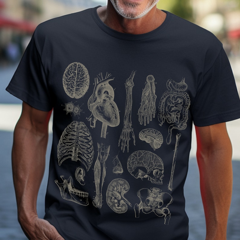 Vintage Anatomy T-shirt, Gift for Medical Students, Doctors, Nurses ...
