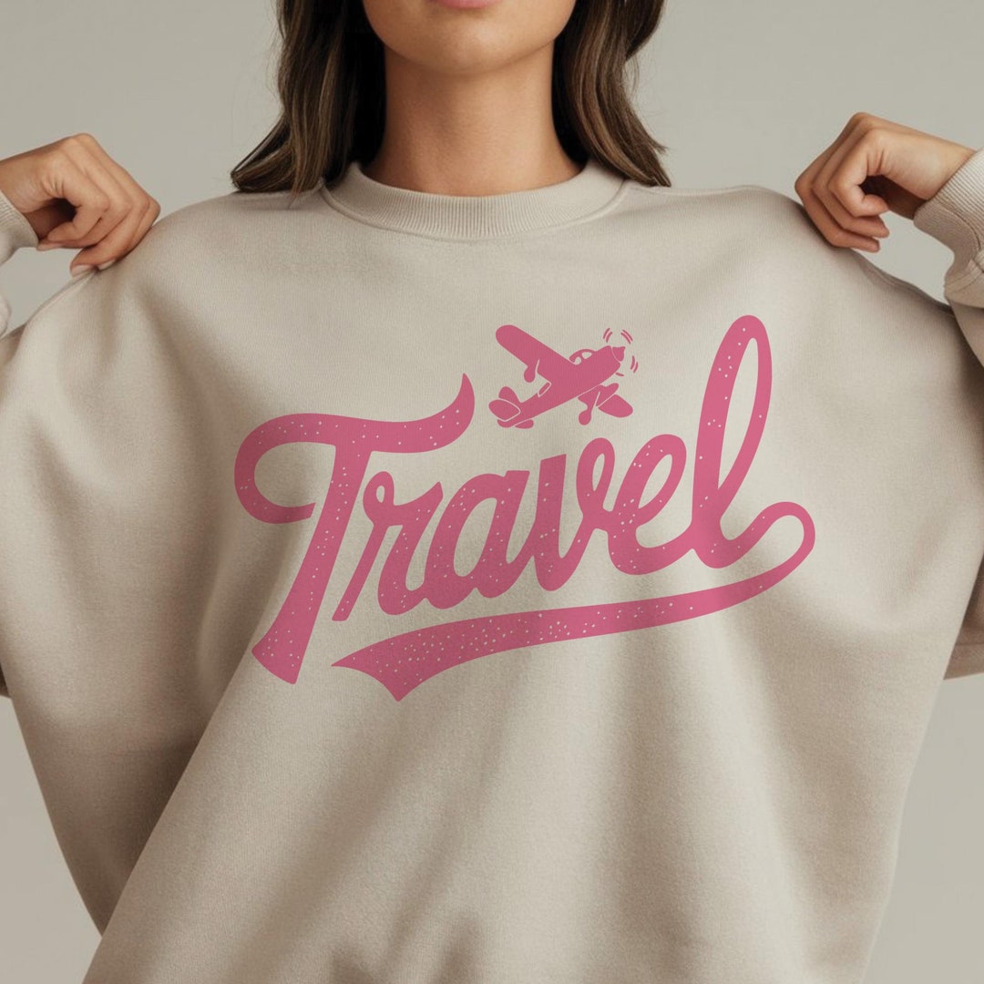 Travel Plane Sweater, Fun Travelers Sweatshirt, Vacation Cozy Adventure ...