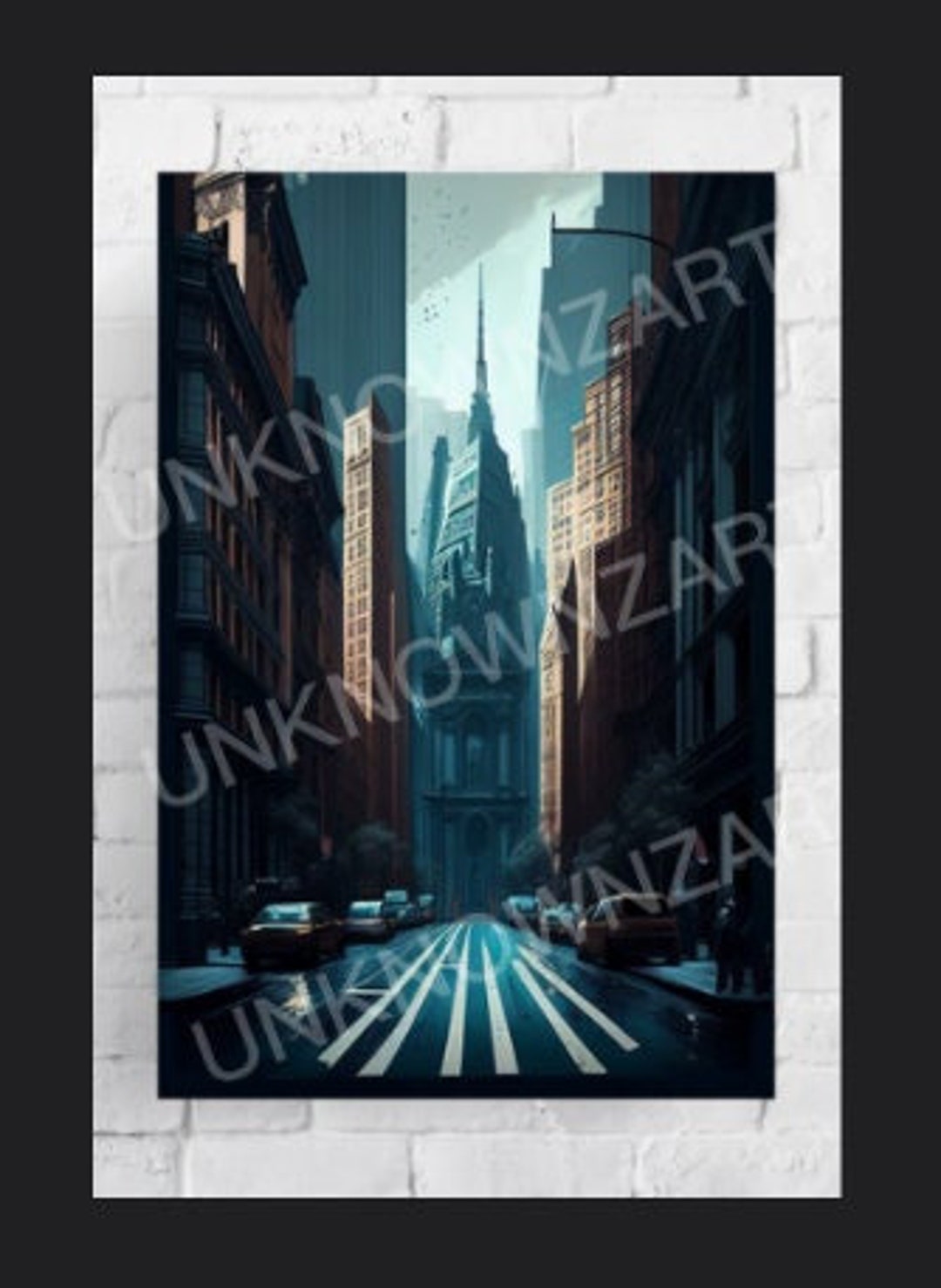 Digital Printable City Art, Style Art Print, Urban, Futuristic ...