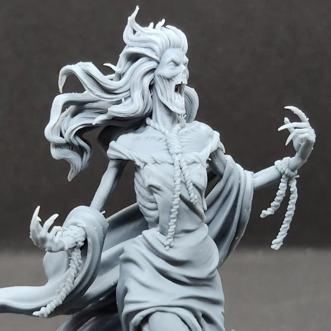 Villain, Lich Queen, Undead, Zombie, Banshee, Female, 32mm Miniature - Etsy