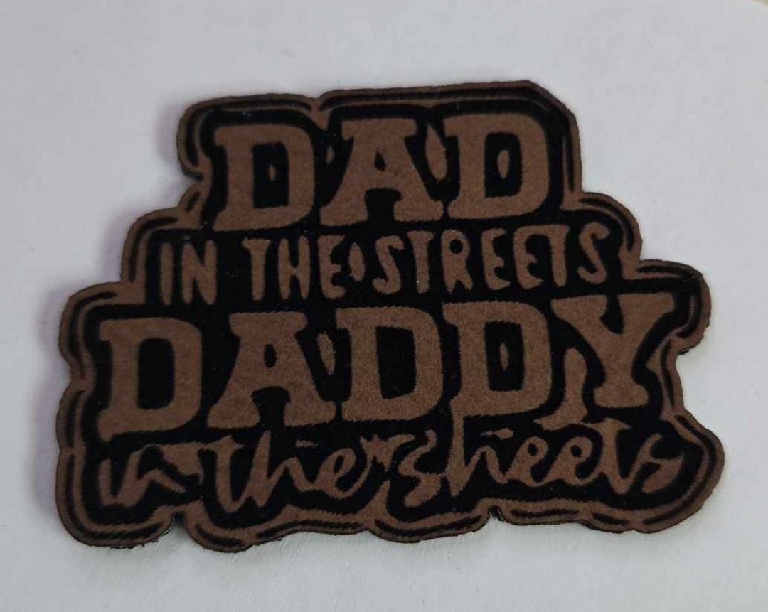 Dad in the Streets Funny Svg for Hat Patches, Lightburn Compatible ...
