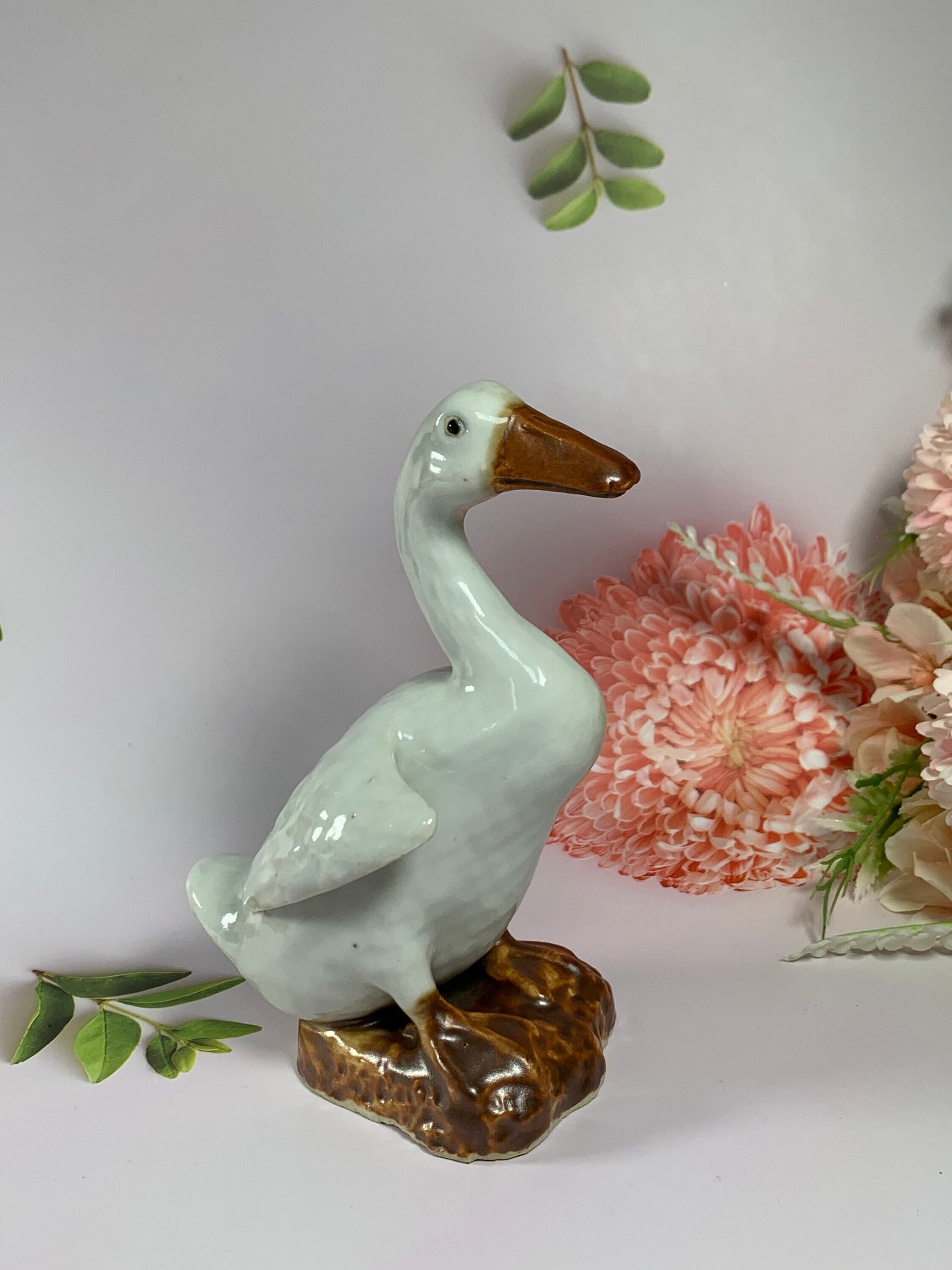 Vintage 1890s Goose Figurine Porcelain Art Antique Rare - Etsy