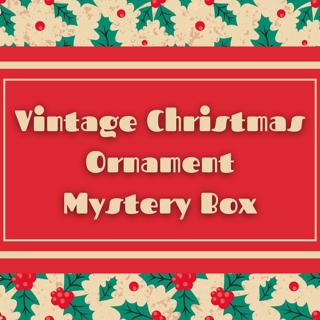 Vintage Christmas Ornament Surprise Grab Bag Tree Décor Holiday Santa ...