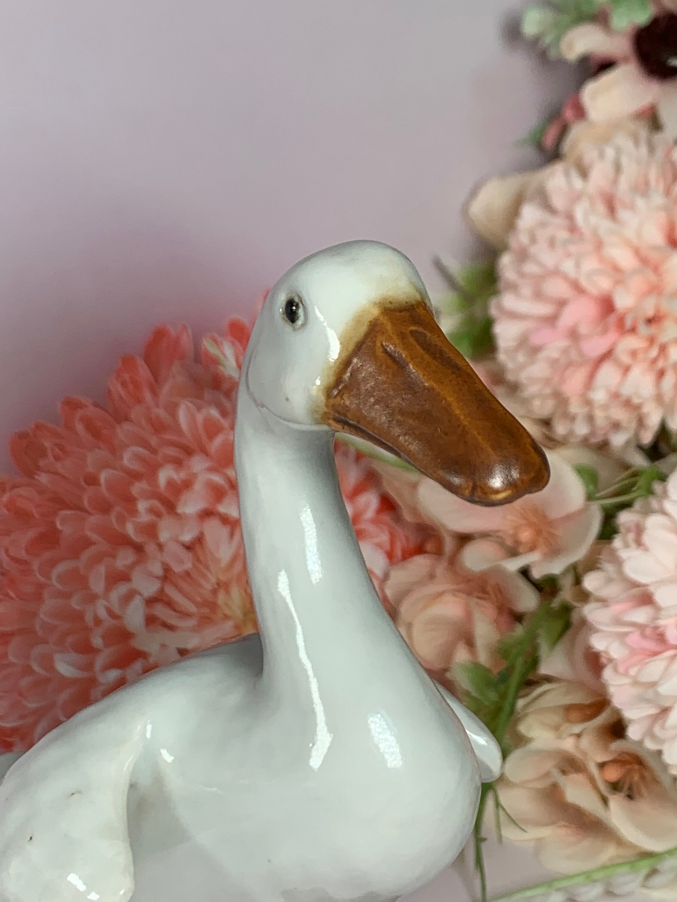 Vintage 1890s Goose Figurine Porcelain Art Antique Rare - Etsy