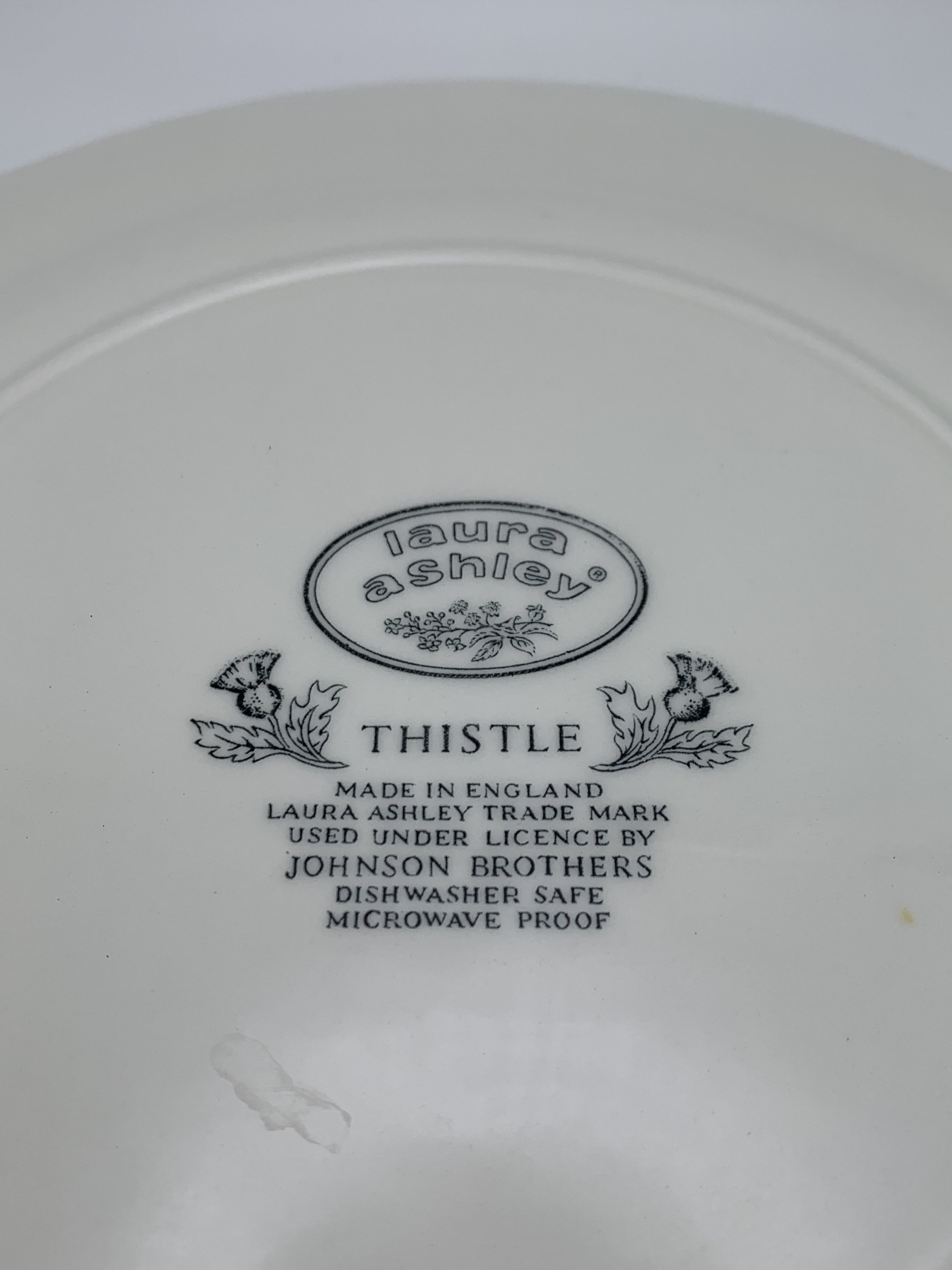 Vintage Laura Ashley by Johnson Bros England Stonewear Floral Plate - Etsy