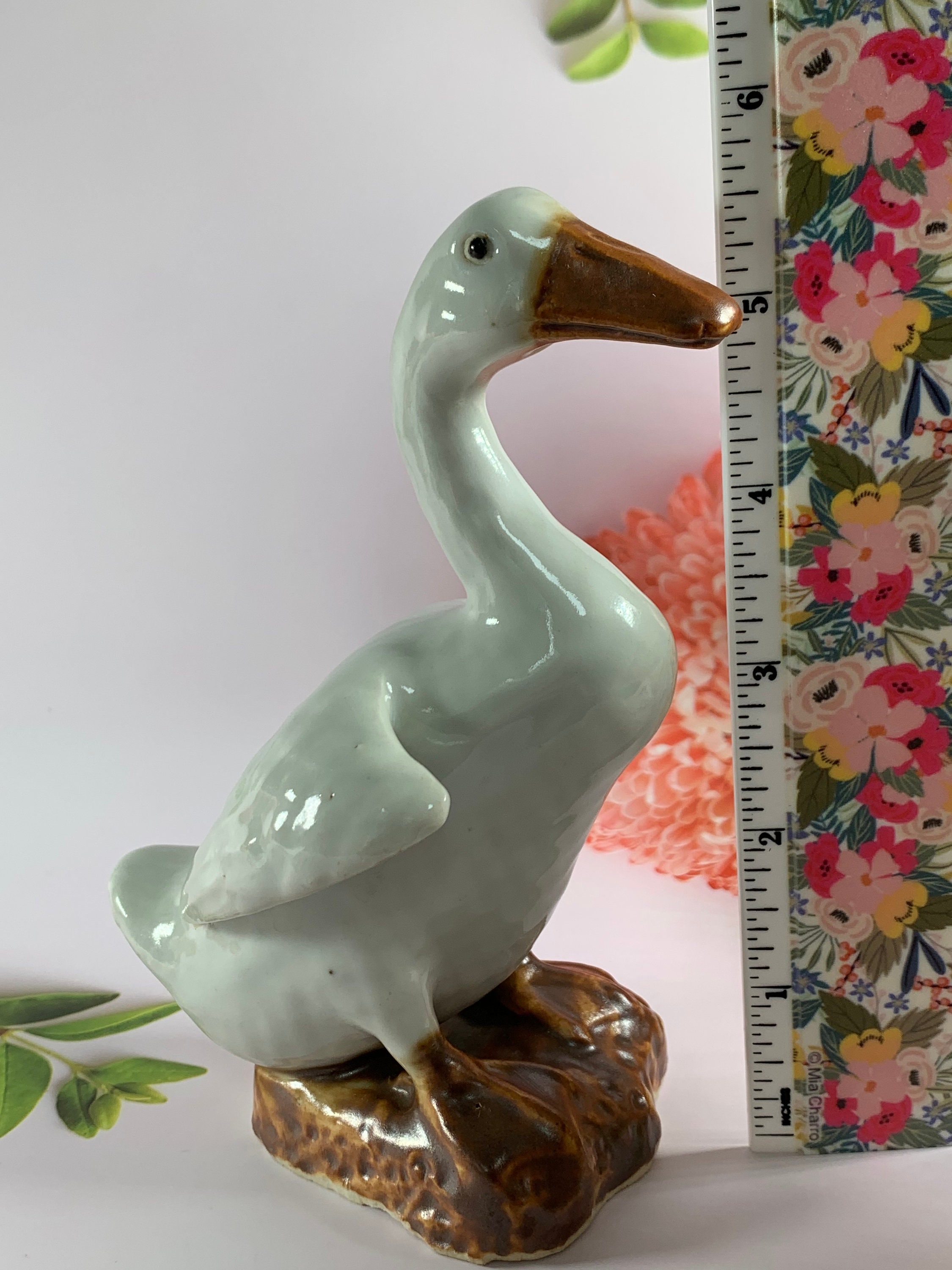 Vintage 1890s Goose Figurine Porcelain Art Antique Rare - Etsy