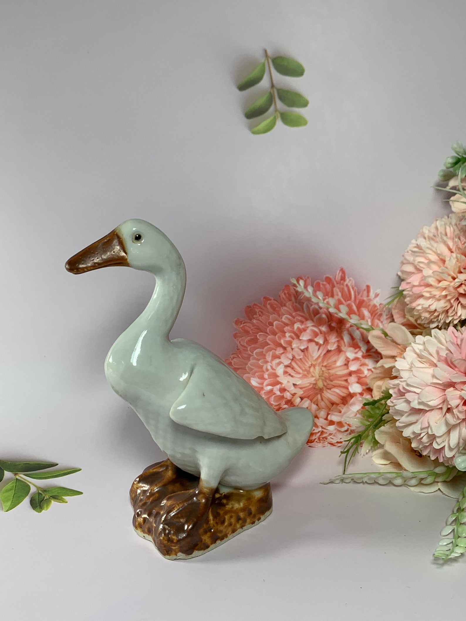 Vintage 1890s Goose Figurine Porcelain Art Antique Rare - Etsy