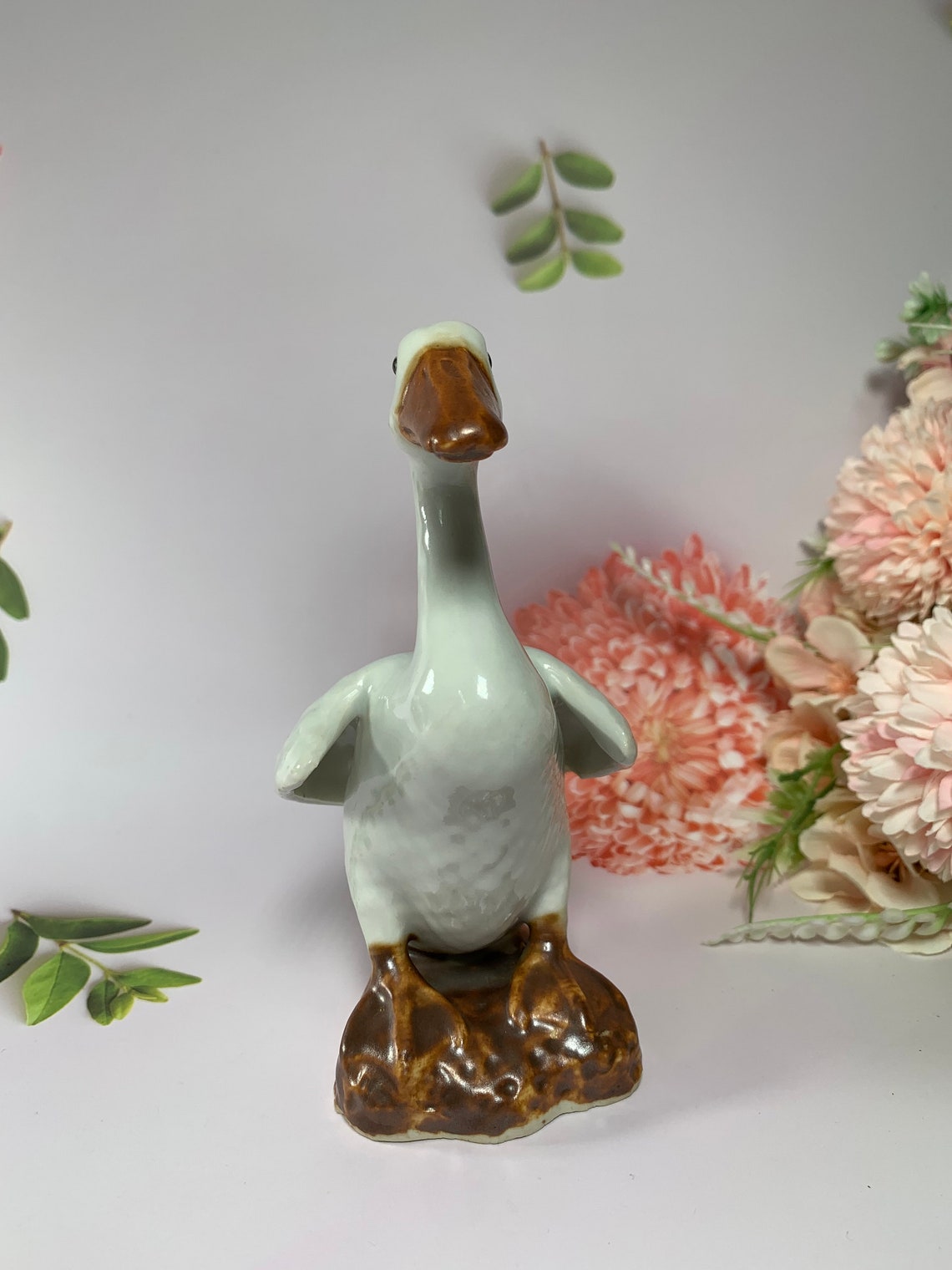 Vintage 1890s Goose Figurine Porcelain Art Antique Rare - Etsy