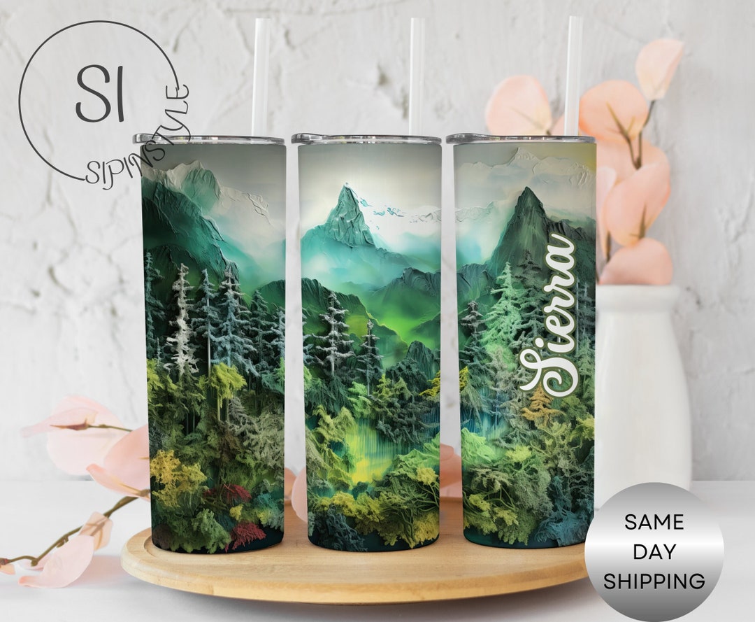 3D Forest Tumbler, Forest Gifts for Women, Forest Tumbler Cup, Forest ...