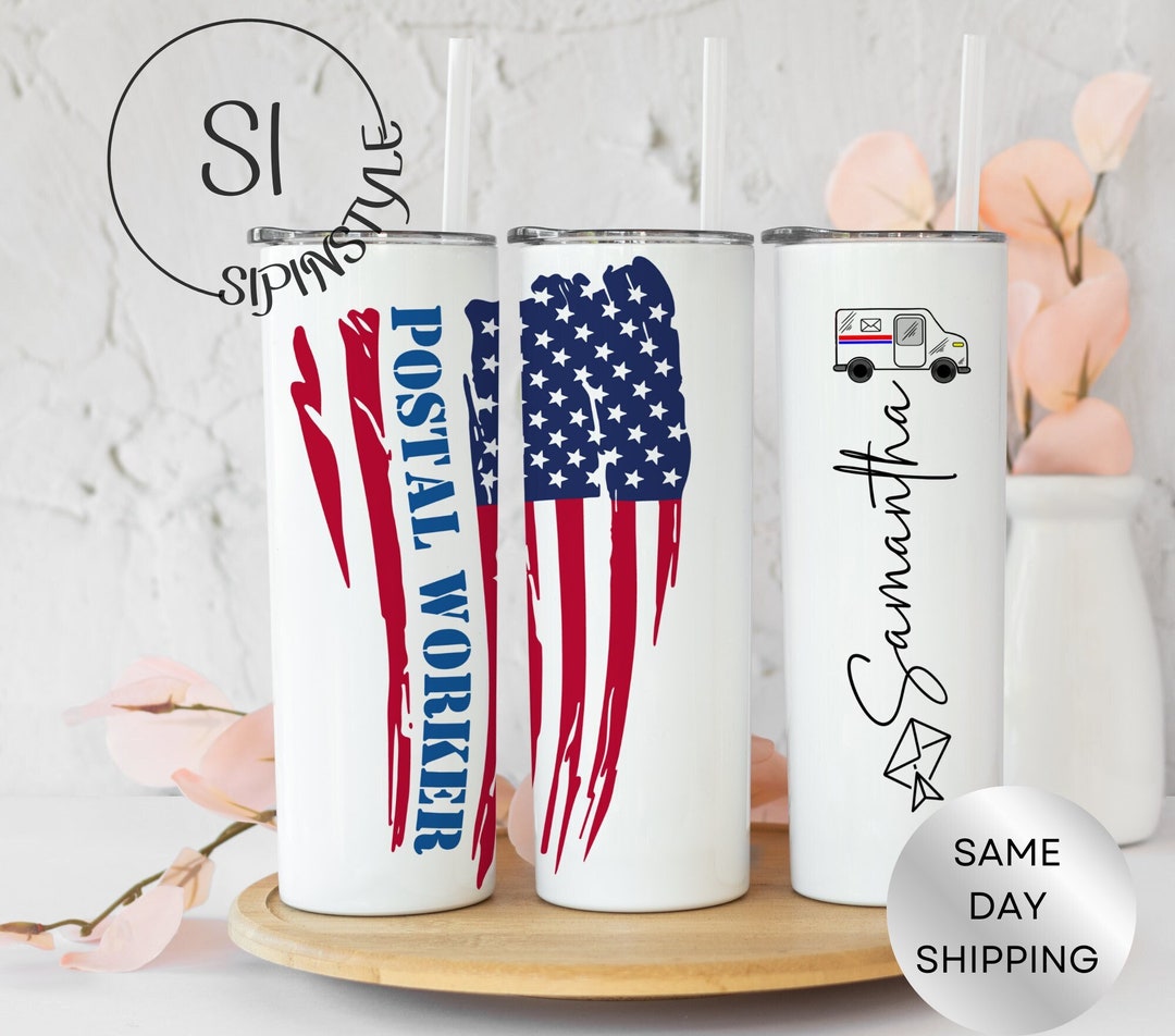 Postal Worker Tumbler Personalized, Postal Worker Gift, Mailman Tumbler ...