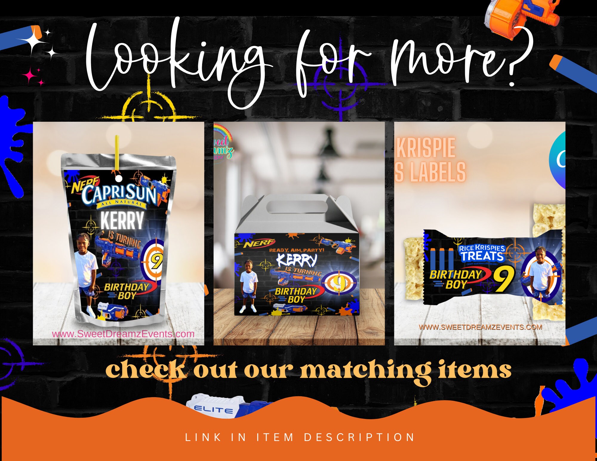 EDITABLE Nerf Inspired Pringle Can Label Dart Gun Chip Can Birthday ...