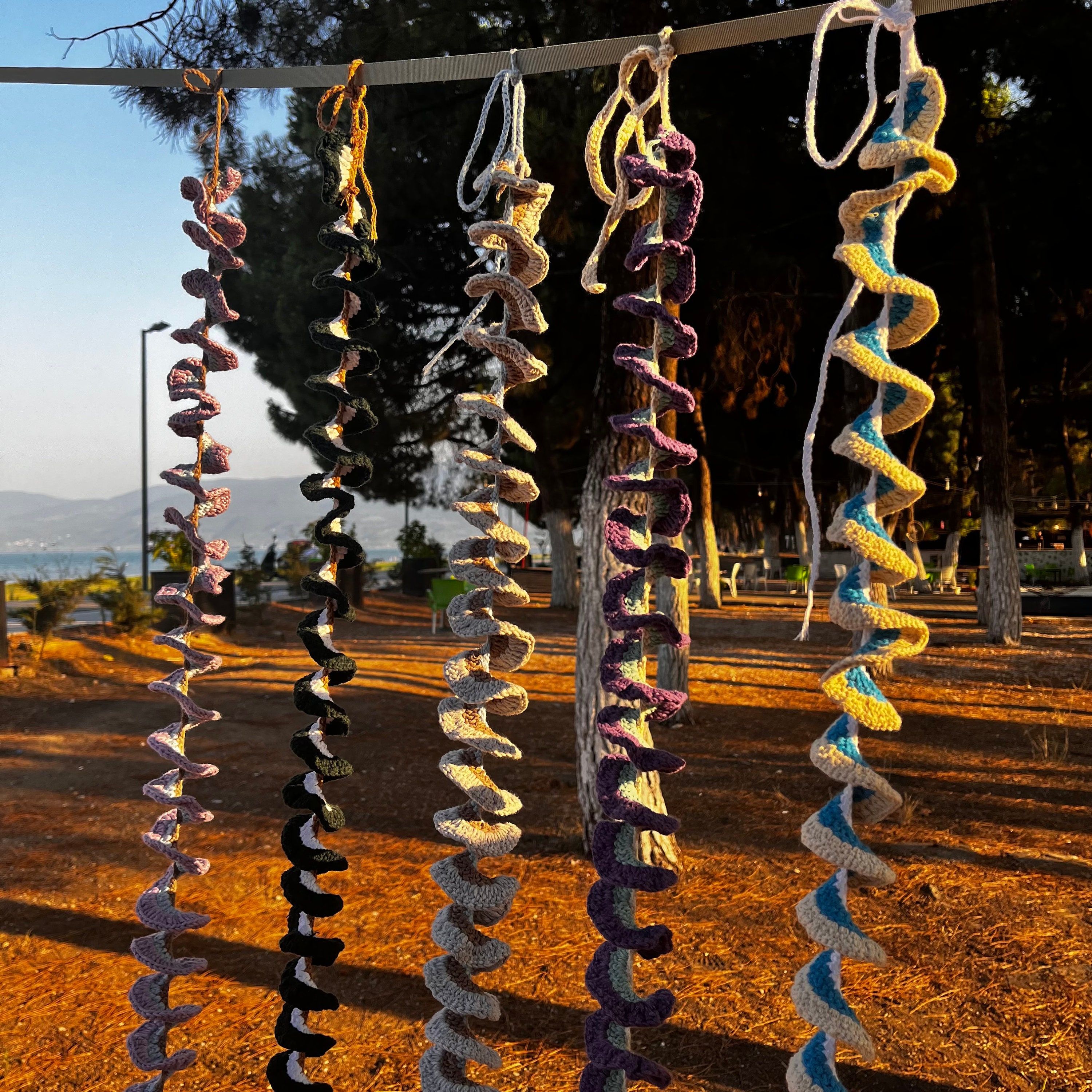 Handmade Crochet Wind Spinner Outdoor Decor for Gardens and Parties ...