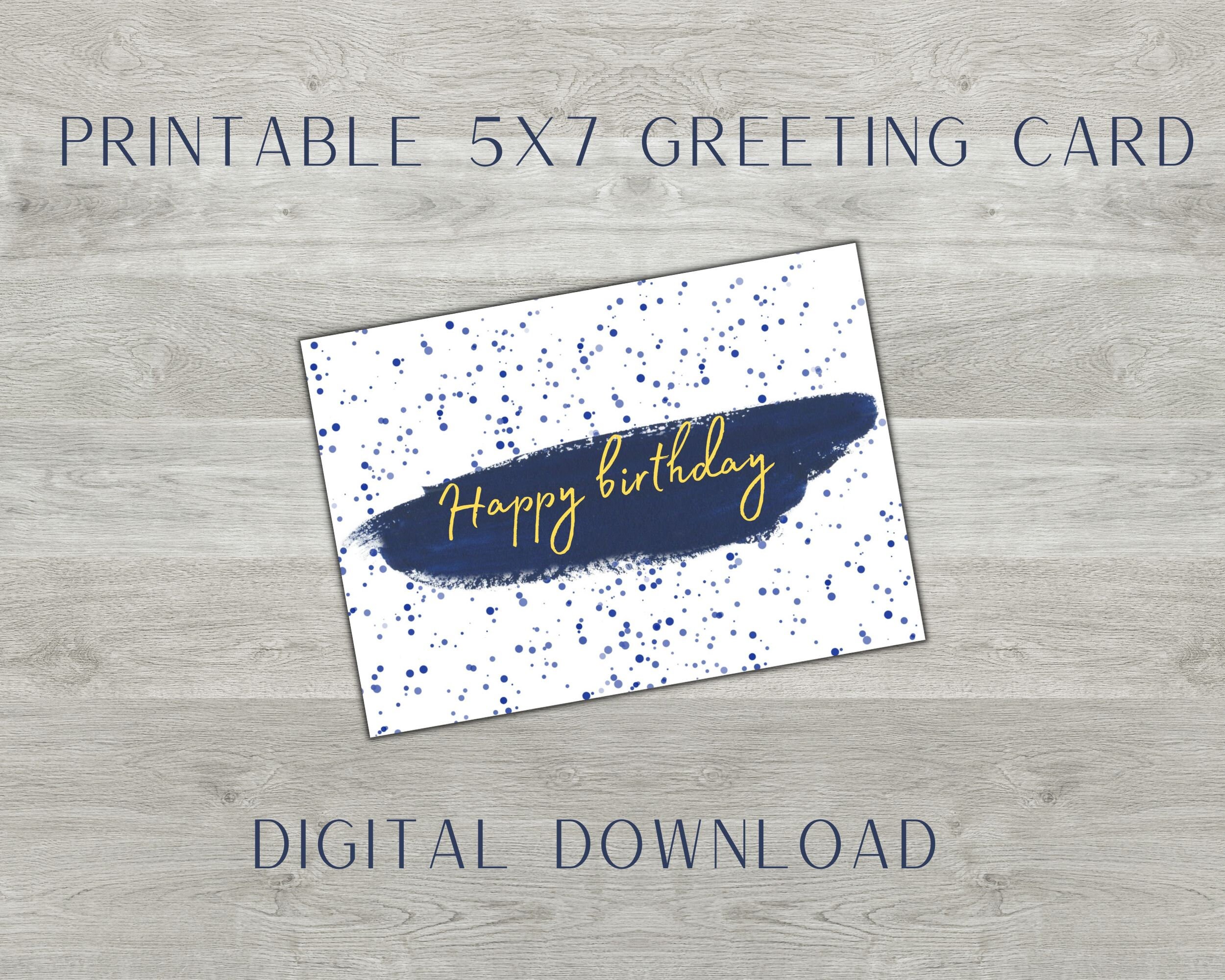Indigo Happy Birthday - Etsy