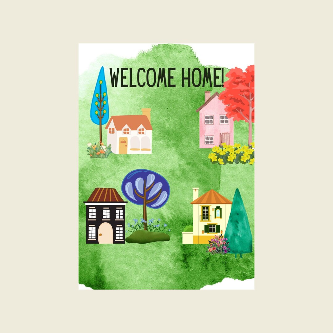 Housewarming Welcome Home Card, New Home Beginnings, Home Sweet Home ...