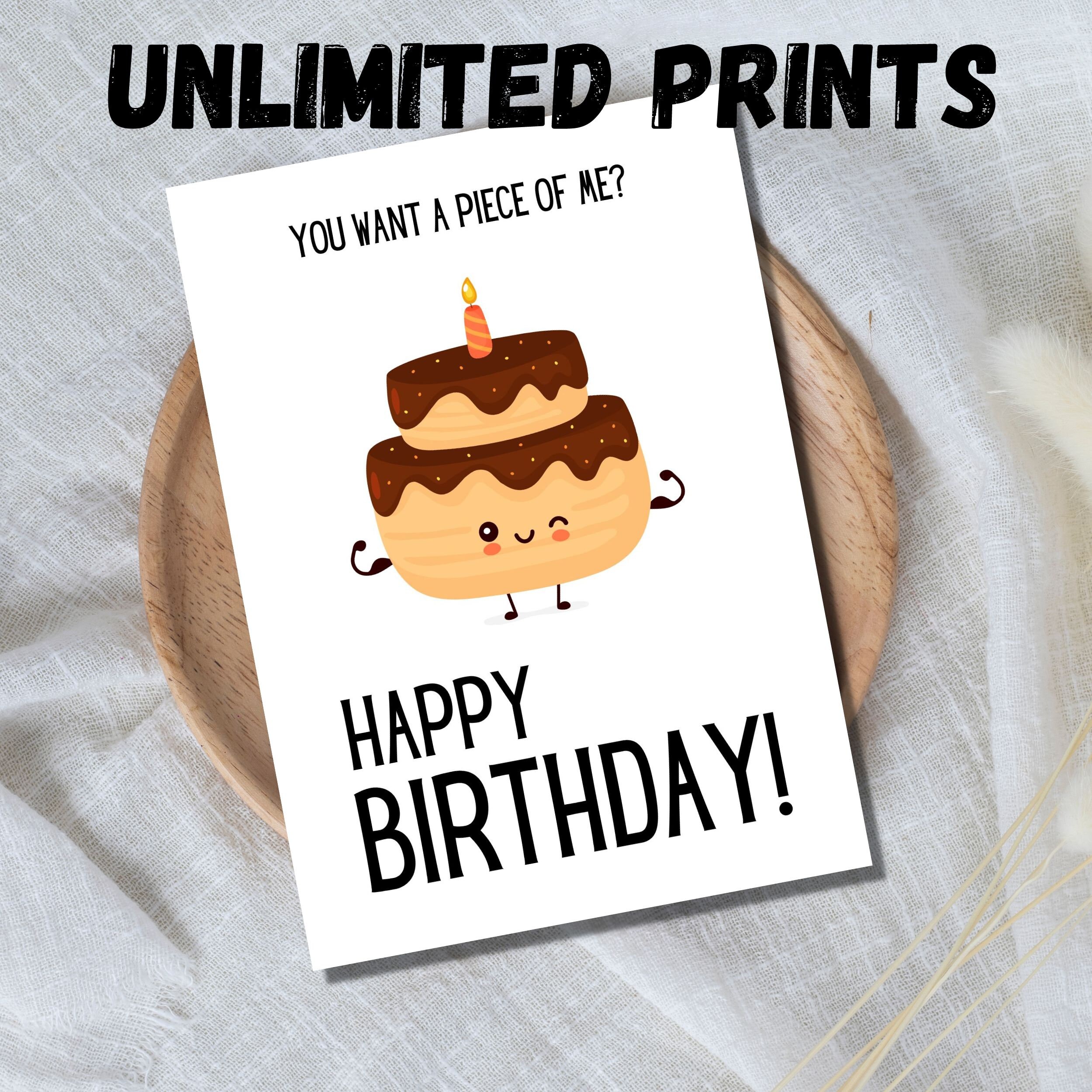 PRINTABLE Birthday Card Funny Birthday Card Digital Download Birthday ...