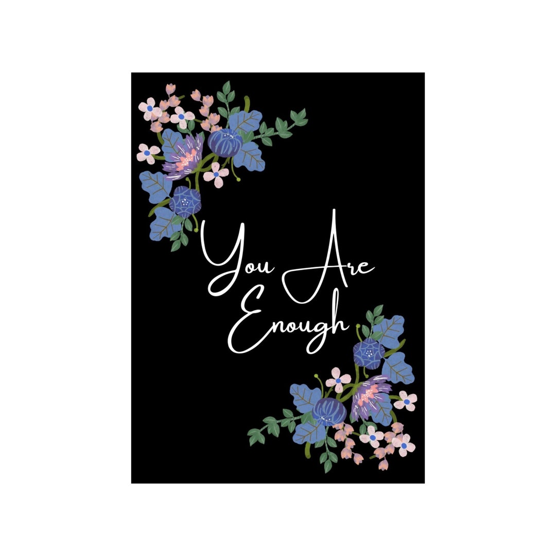 Motivational Greeting Card, You Are Enough Card, Inspiring ...