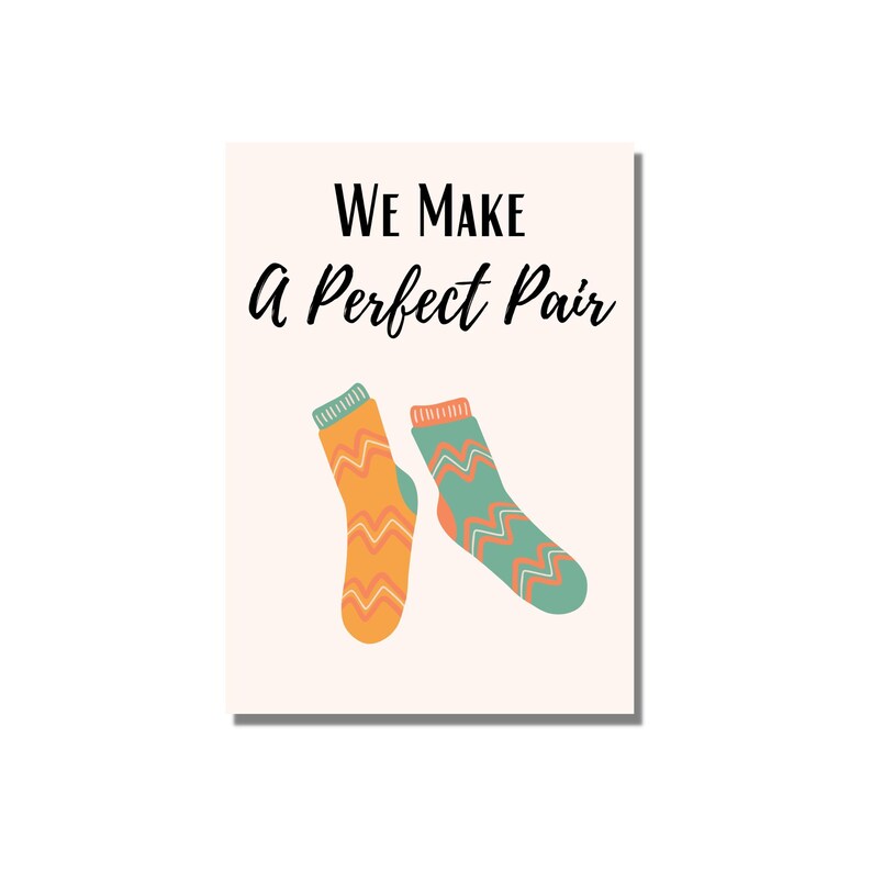 We Make A Perfect Pair Pun Anniversary Love Card, Printable PDF, I Love ...
