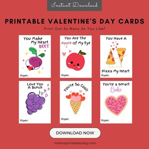 Valentine's Day Cards-printable Kids Valentine's Day Cards Tags-cute ...