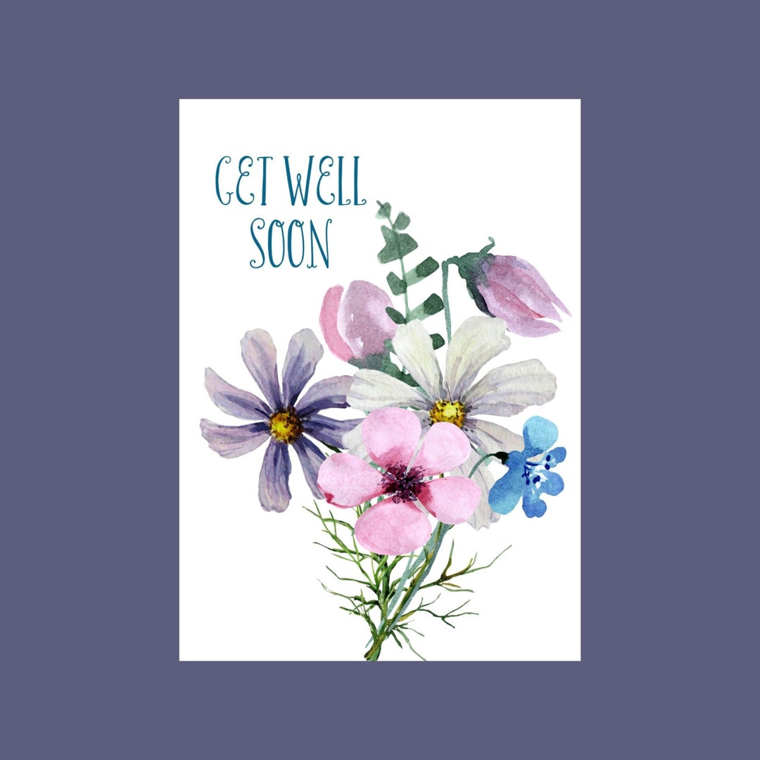 Get Well Greeting Card, Feel Better Card, Cancer Card, Recovery Card ...