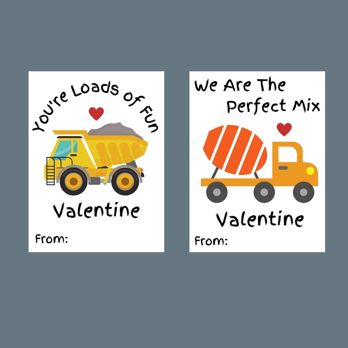 Valentine's Day Cards-printable Kids Valentine's Day Cards Tags-car ...