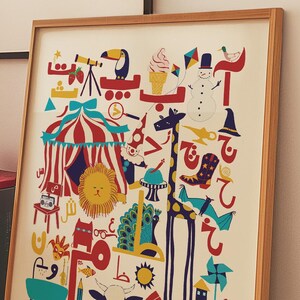 Persian/farsi Art Poster, Persian/farsi Alphabet Poster for Children ...