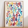Spanish Alphabet Poster, ABC Alphabet Spanish Poster, Alphabet Art ...