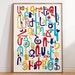 Spanish Alphabet Poster, ABC Alphabet Spanish Poster, Alphabet Art ...