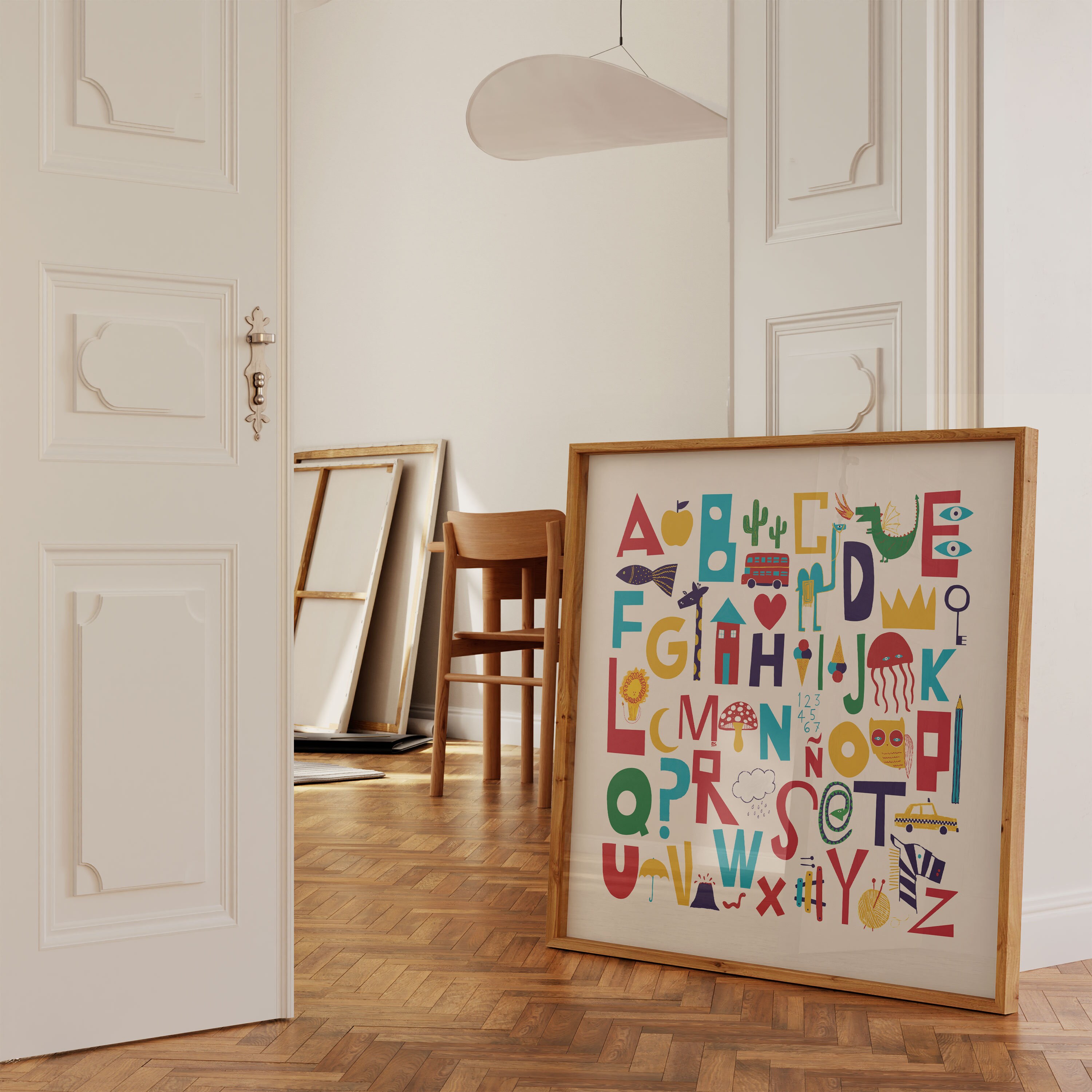 Spanish Alphabet Poster, ABC Alphabet Spanish Poster, Alphabet Art ...