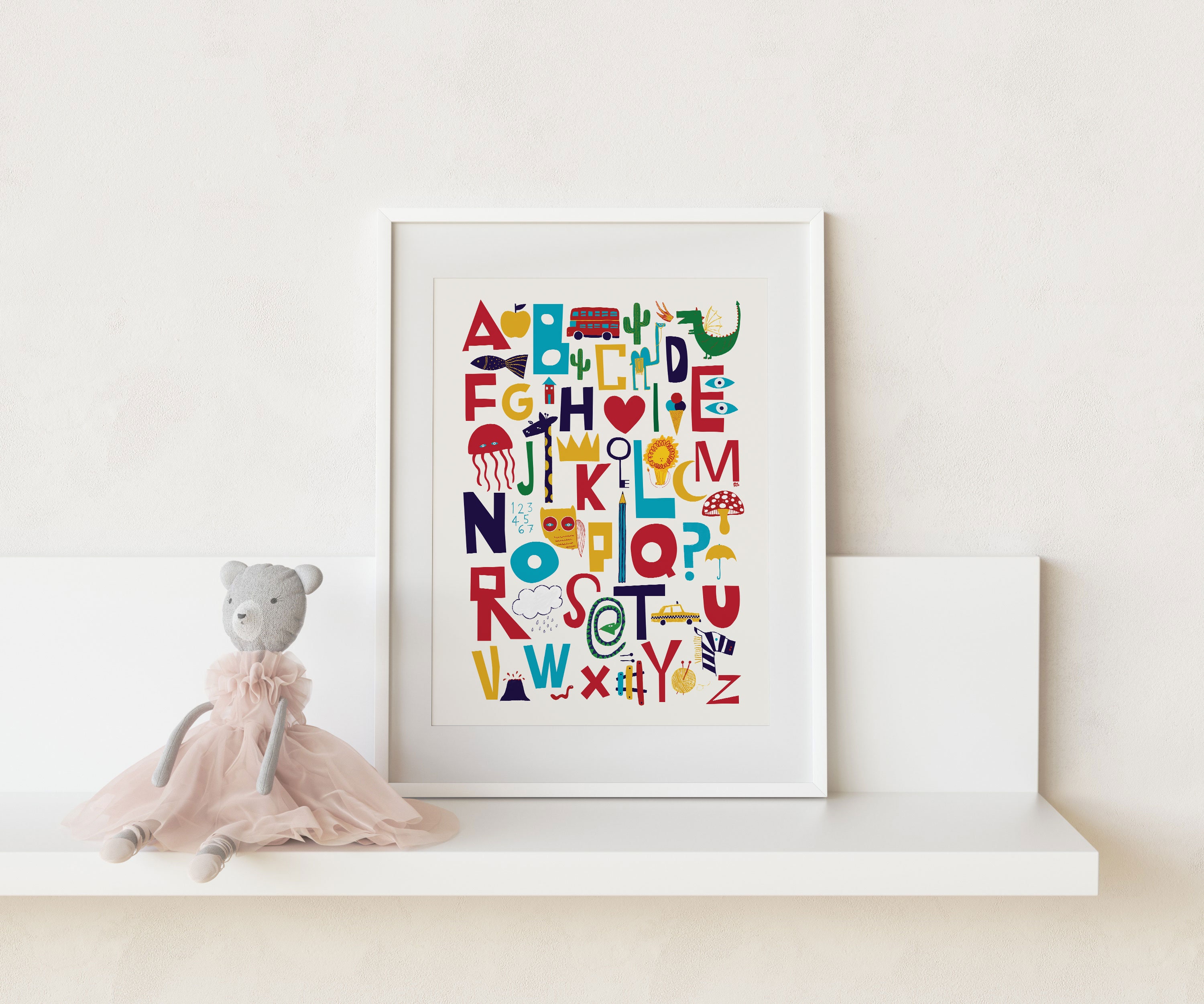 English Alphabet Poster ABC Poster Nursery Decor Alphabet - Etsy