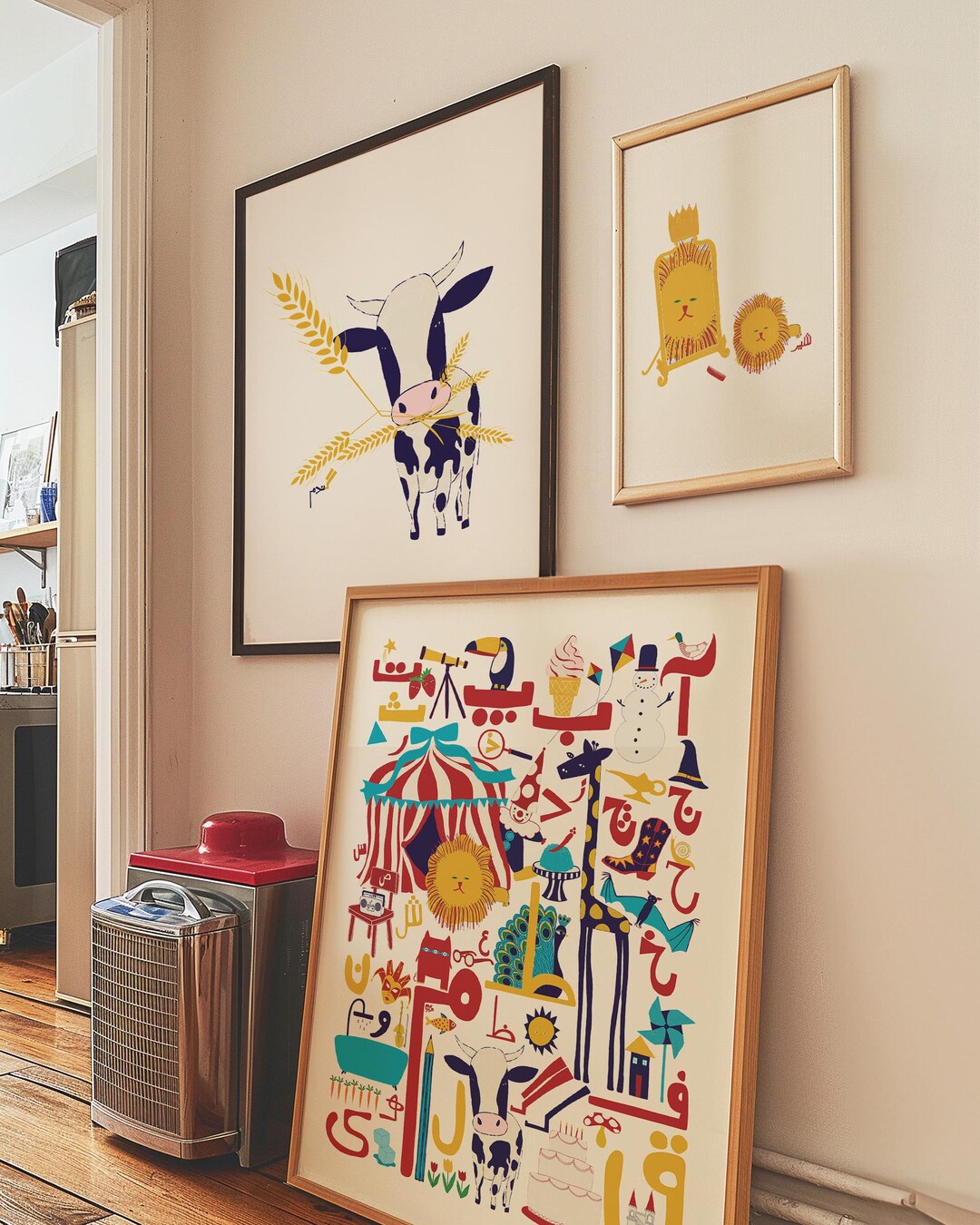 Persian/farsi Art Poster, Persian/farsi Alphabet Poster for Children ...