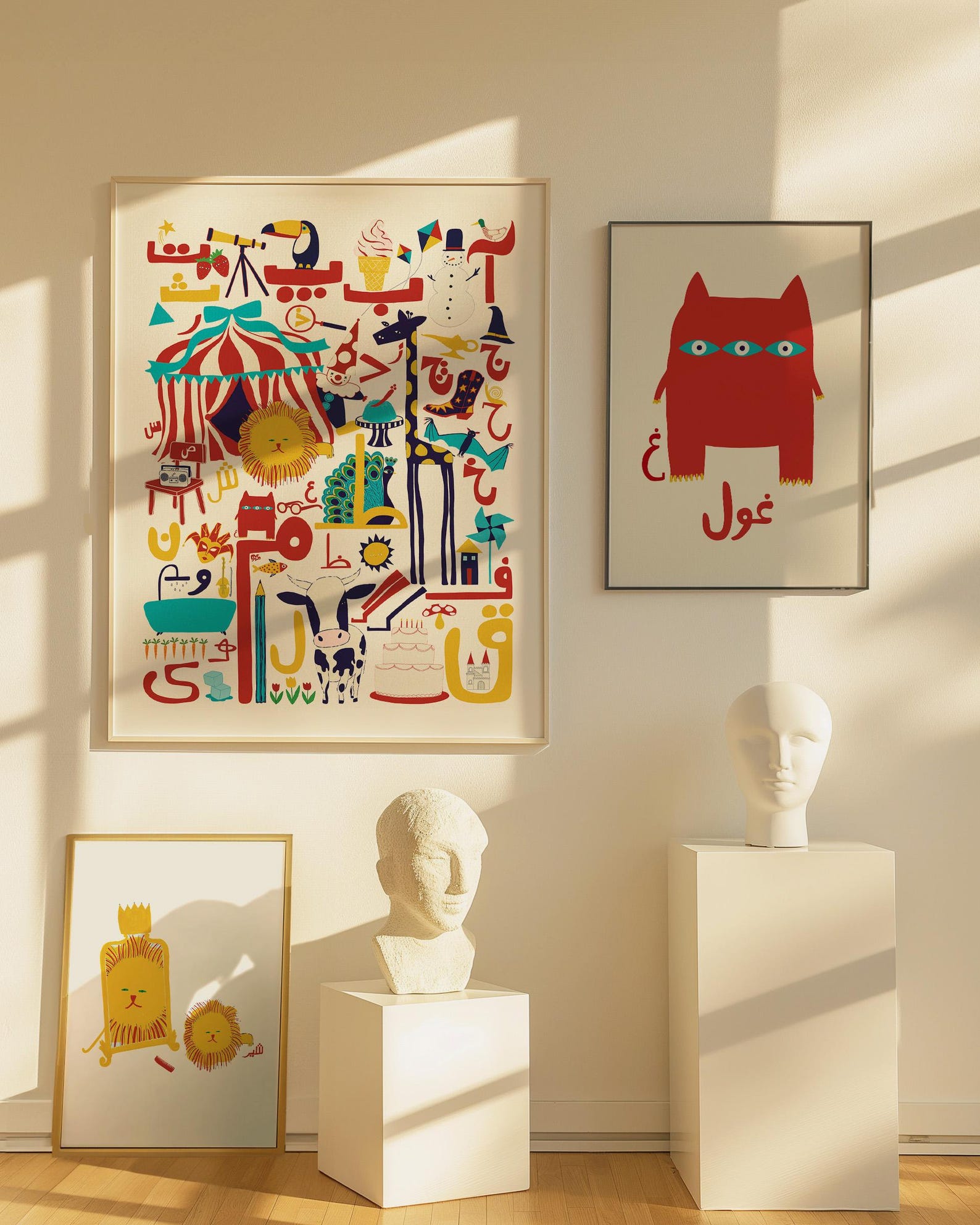 Persian/farsi Art Poster, Persian/farsi Alphabet Poster for Children ...