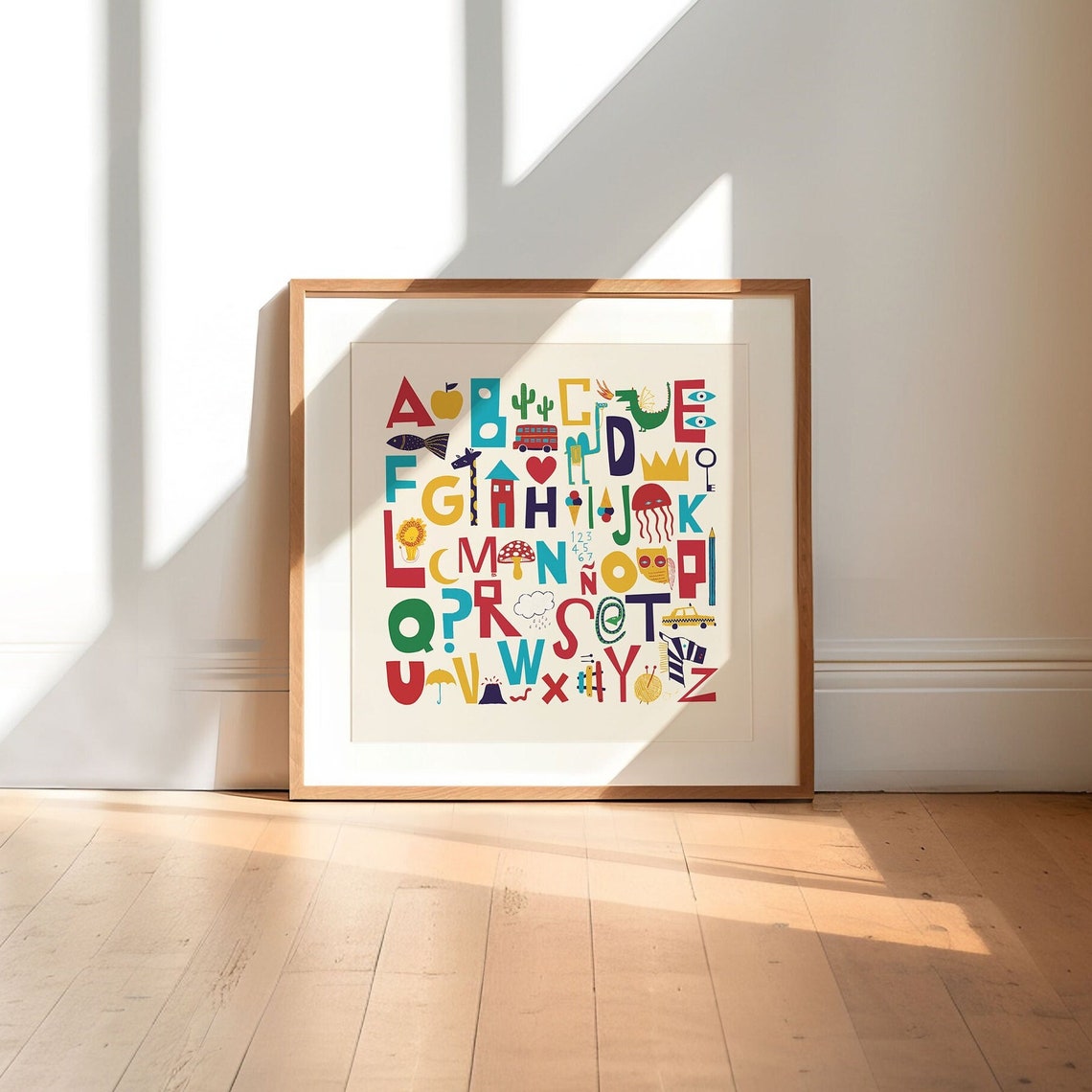 Spanish Alphabet Poster, ABC Alphabet Spanish Poster, Alphabet Art ...