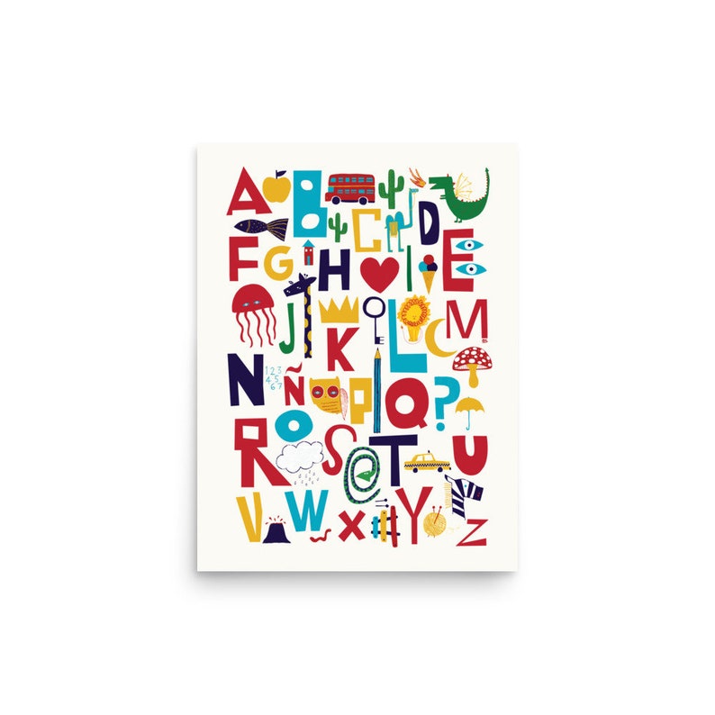 Spanish Alphabet Poster Abc Alphabet Spanish Poster Alphabet Art Español Alfabeto Etsy