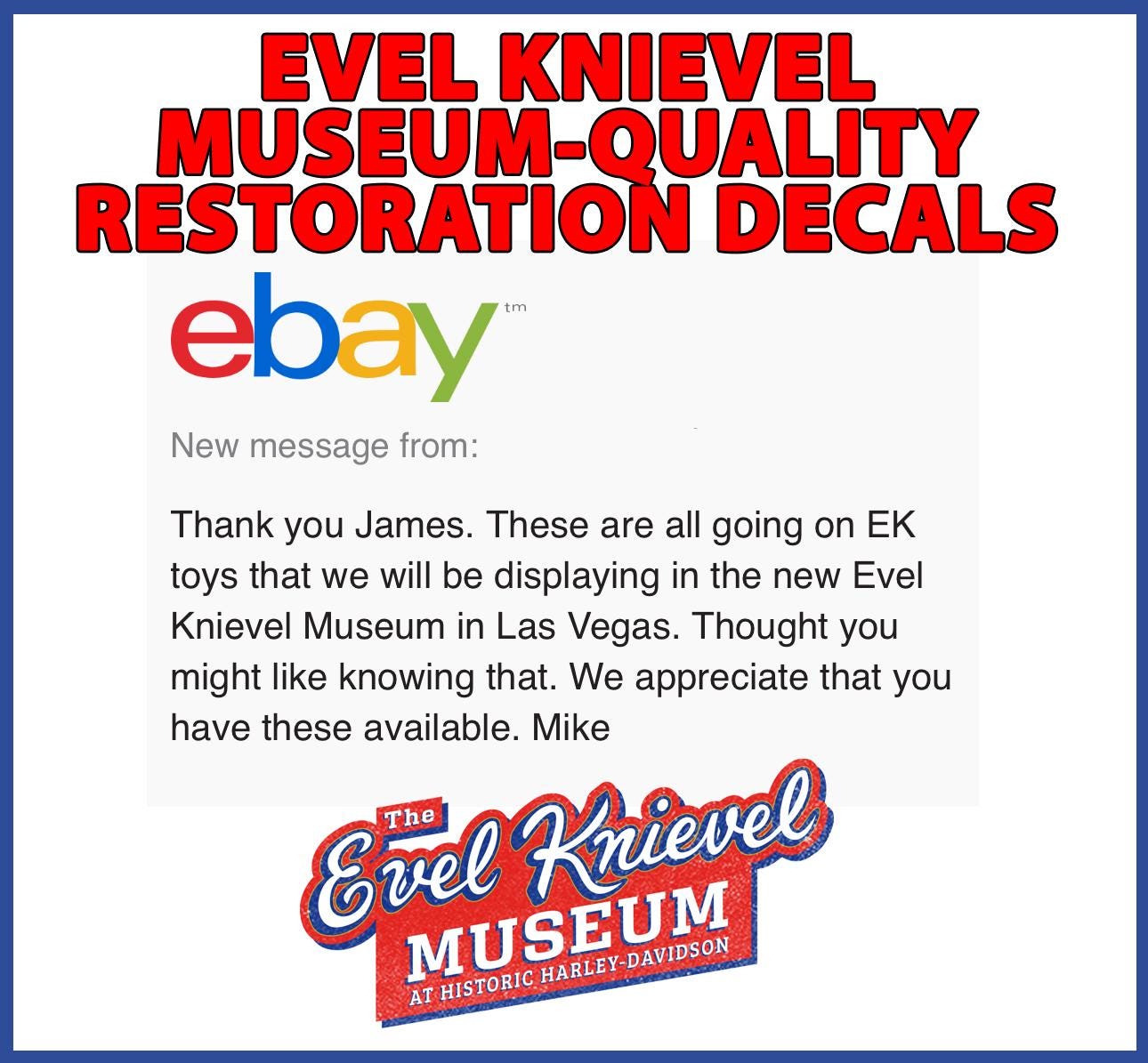 Evel Knievel 1974 Canyon Sky Cycle REPLACEMENT Die-cut DECAL Complete ...