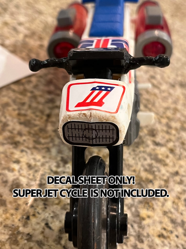 Evel Knievel 1976 Super Jet Cycle REPLACEMENT Die-cut DECAL Set - Etsy