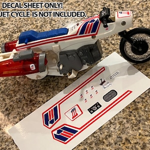 Evel Knievel 1976 Super Jet Cycle REPLACEMENT Die-cut DECAL Set - Etsy