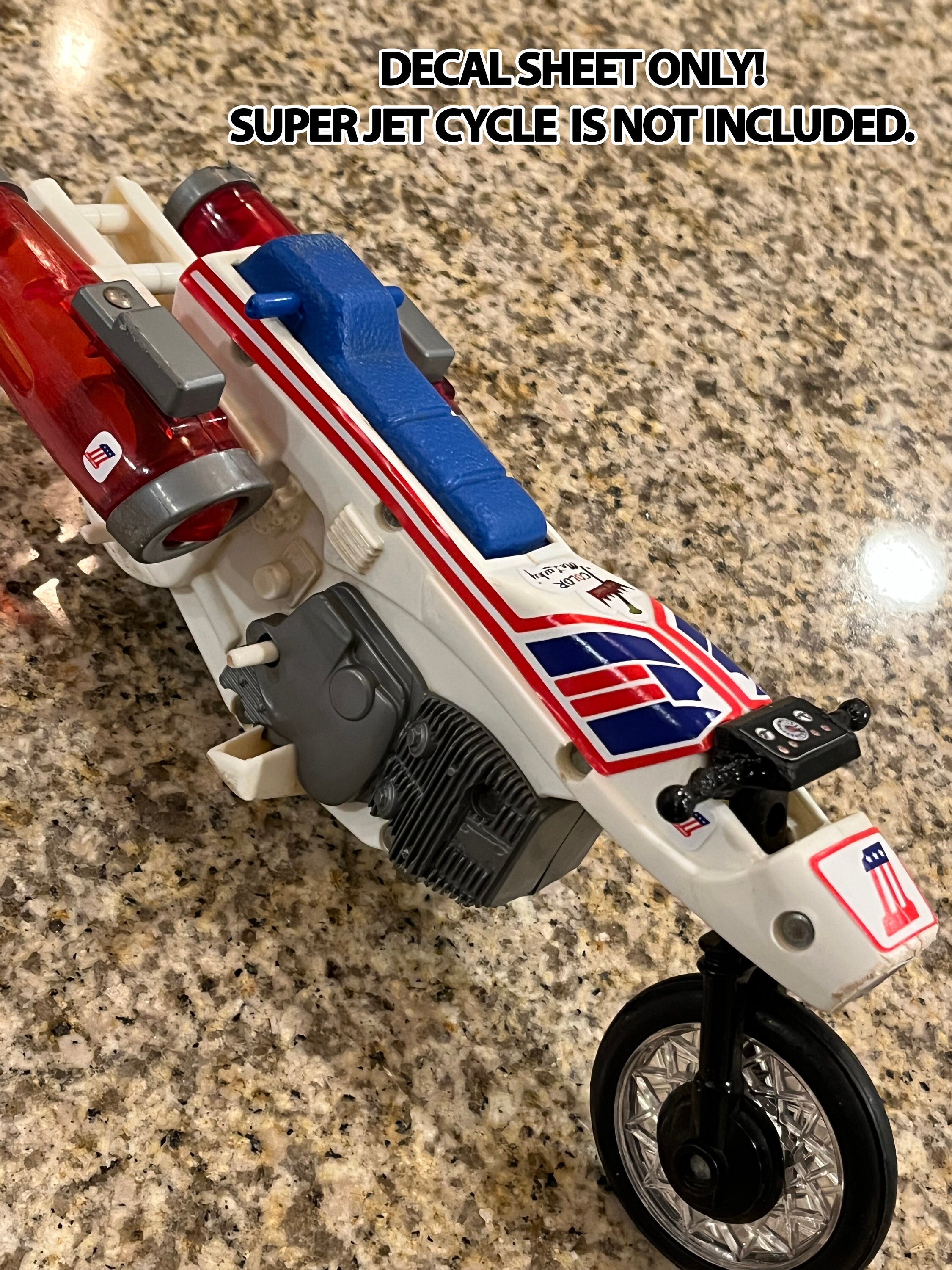 Evel Knievel 1976 Super Jet Cycle REPLACEMENT Die-cut DECAL Set - Etsy
