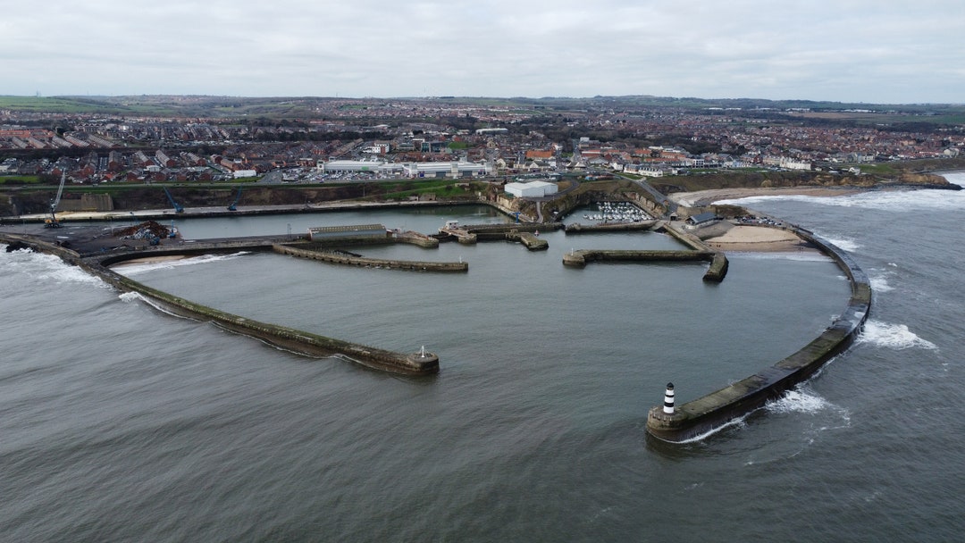 Drone View of Seaham Harbour - Etsy