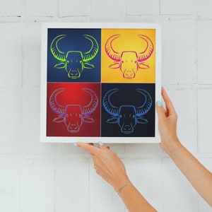 Carabao Pop Art | Philippine Carabao Art | Filipino Gift | Philippine ...