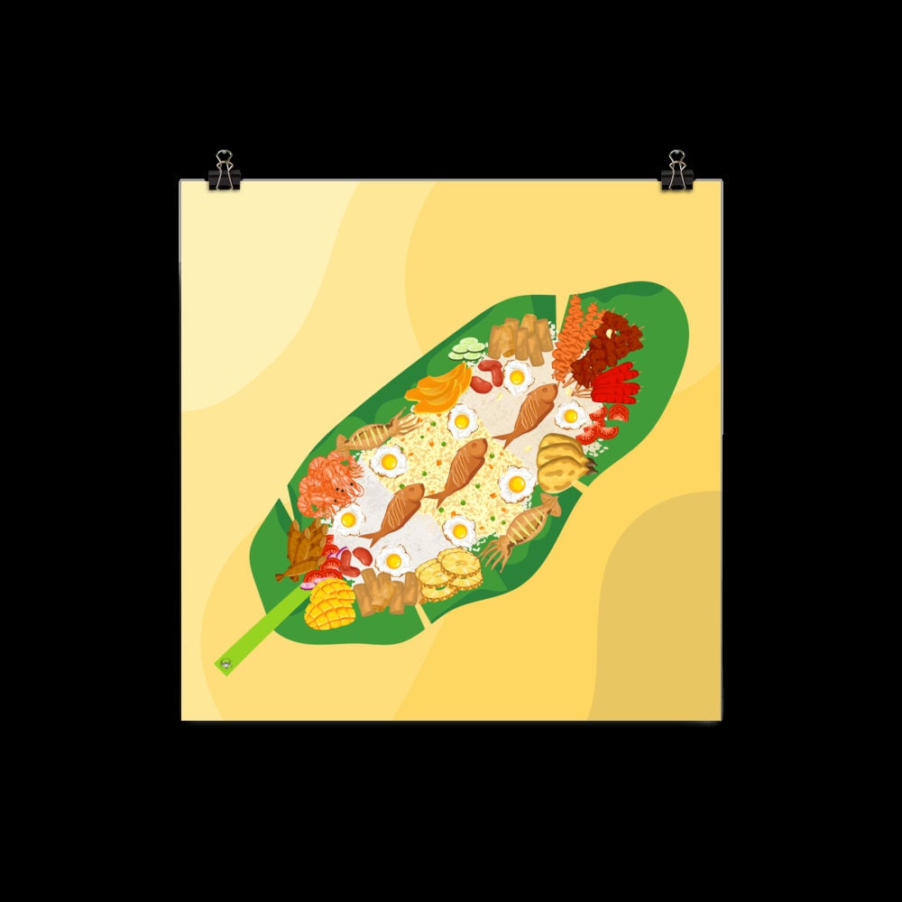 Filipino Kamayan Poster Kamayan Poster Kamayan Art Poster Filipino ...