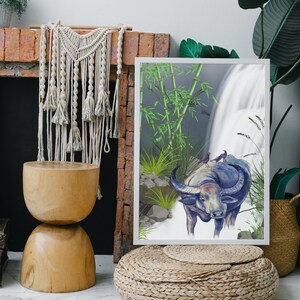 Filipino Carabao Wall Art | Asian Carabao Art | Filipino Gift ...