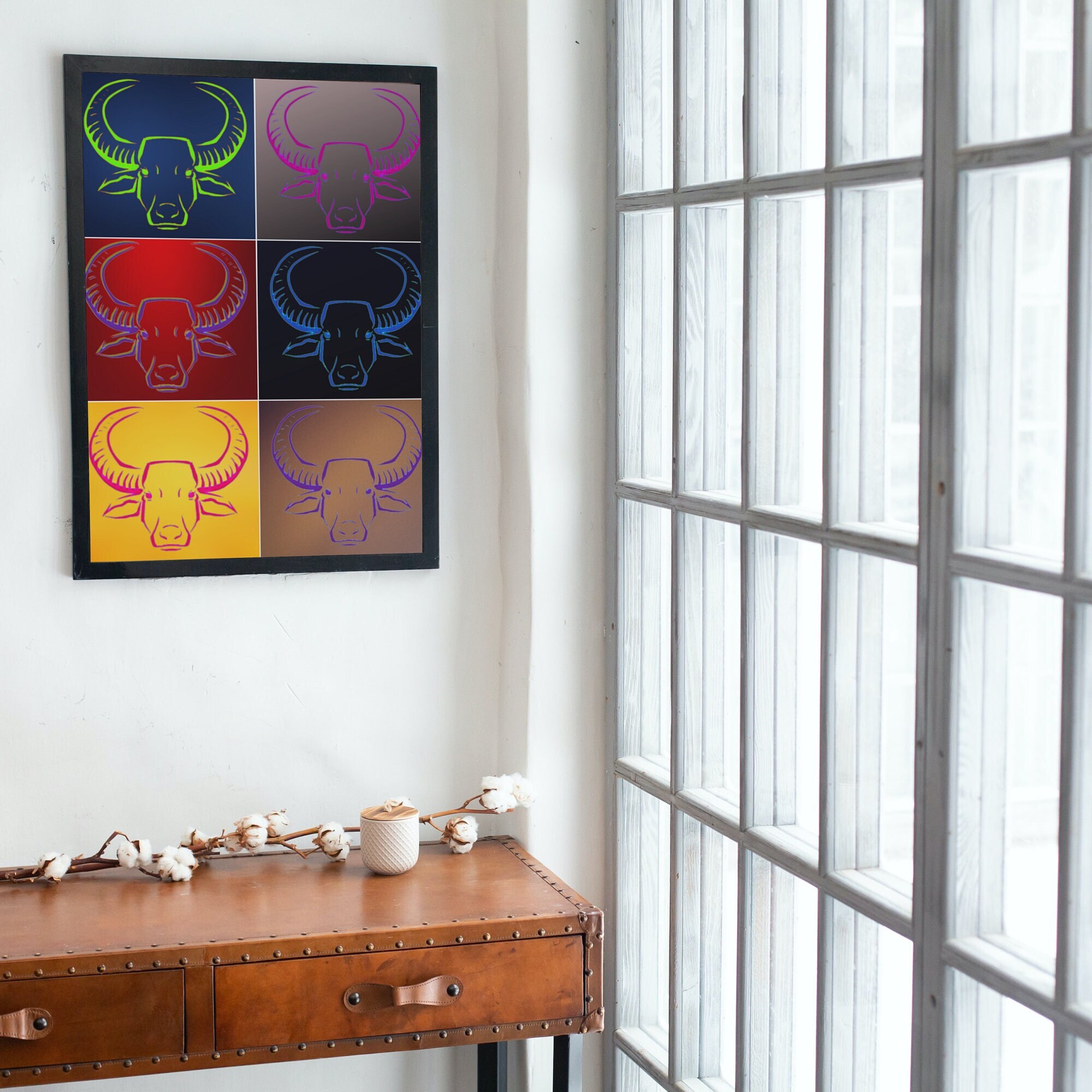 Carabao Pop Art | Asian Carabao Art | Filipino Gift | Philippine ...